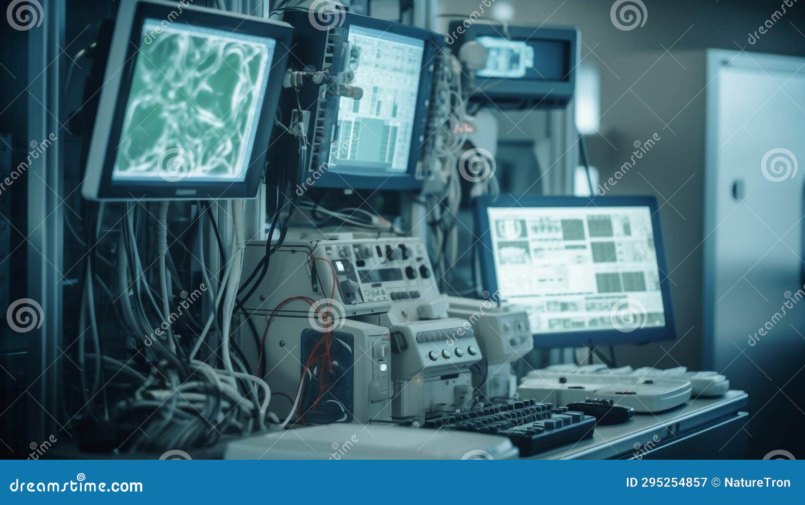Control Panel of the Computer Control Panel in the Laboratory Stock ...