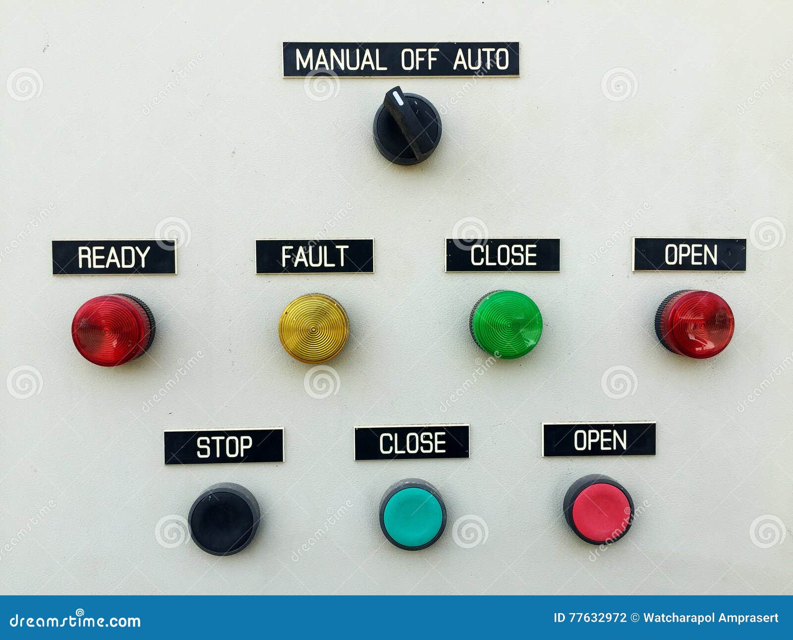 Control panel lamp stock photo. Image of control, caucasian - 77632972