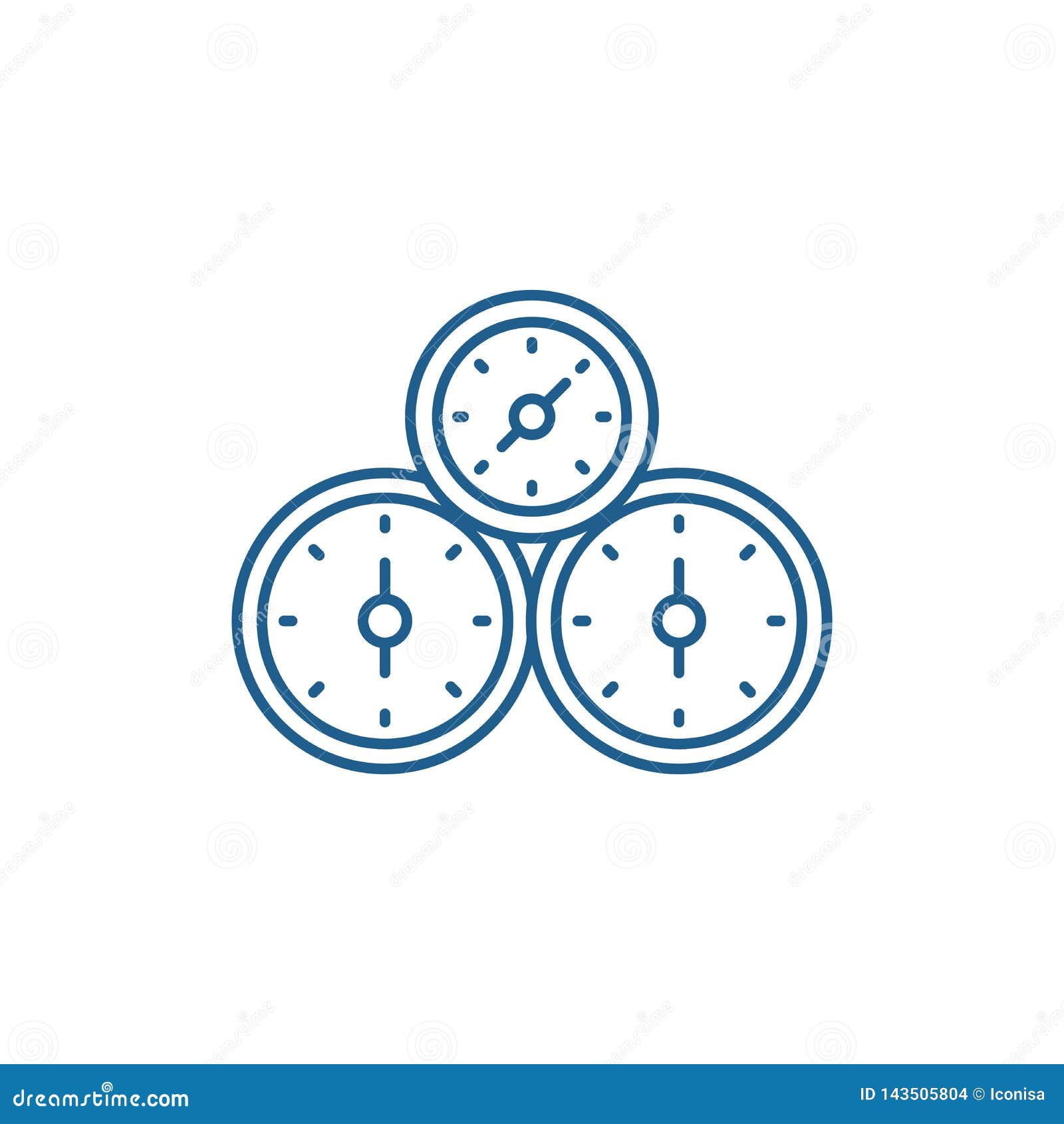 Control Panel Line Icon Concept. Control Panel Flat Vector Symbol, Sign ...