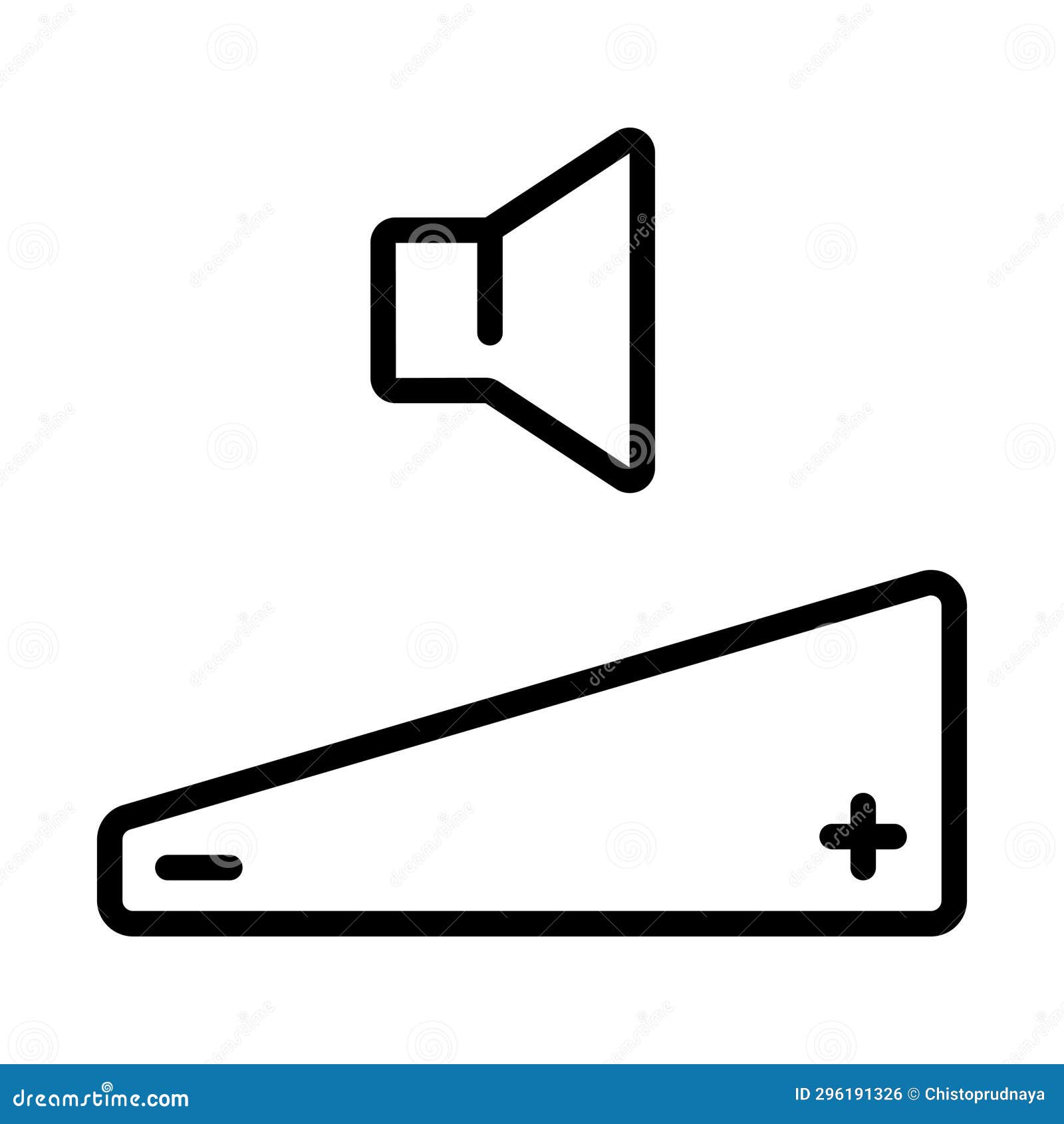 Control Panel Line Icon. Adjustment Button with Hand Linear Pictogram ...