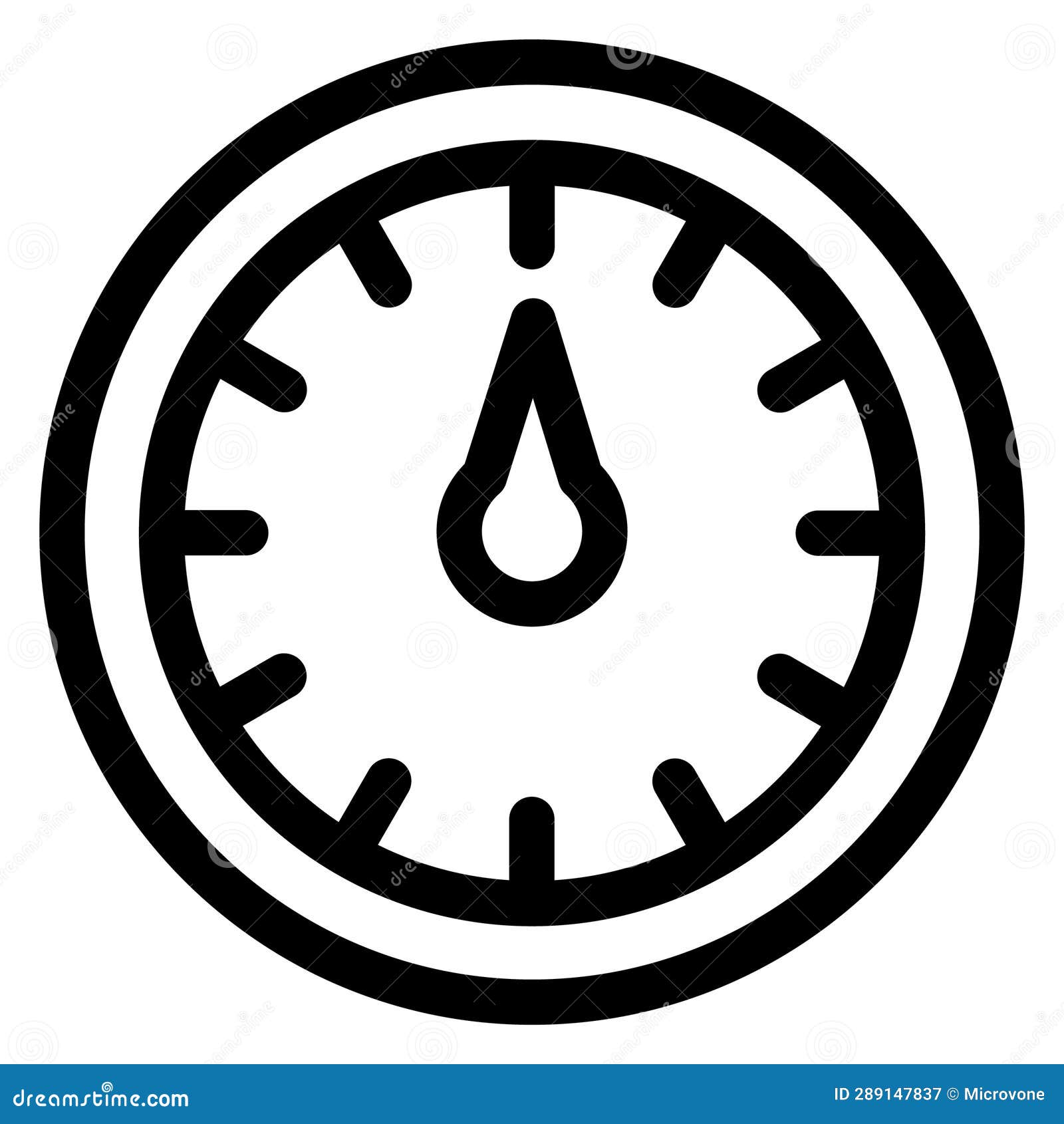 Control Panel Linear Icon. Car Speedometer Symbol Stock Illustration ...