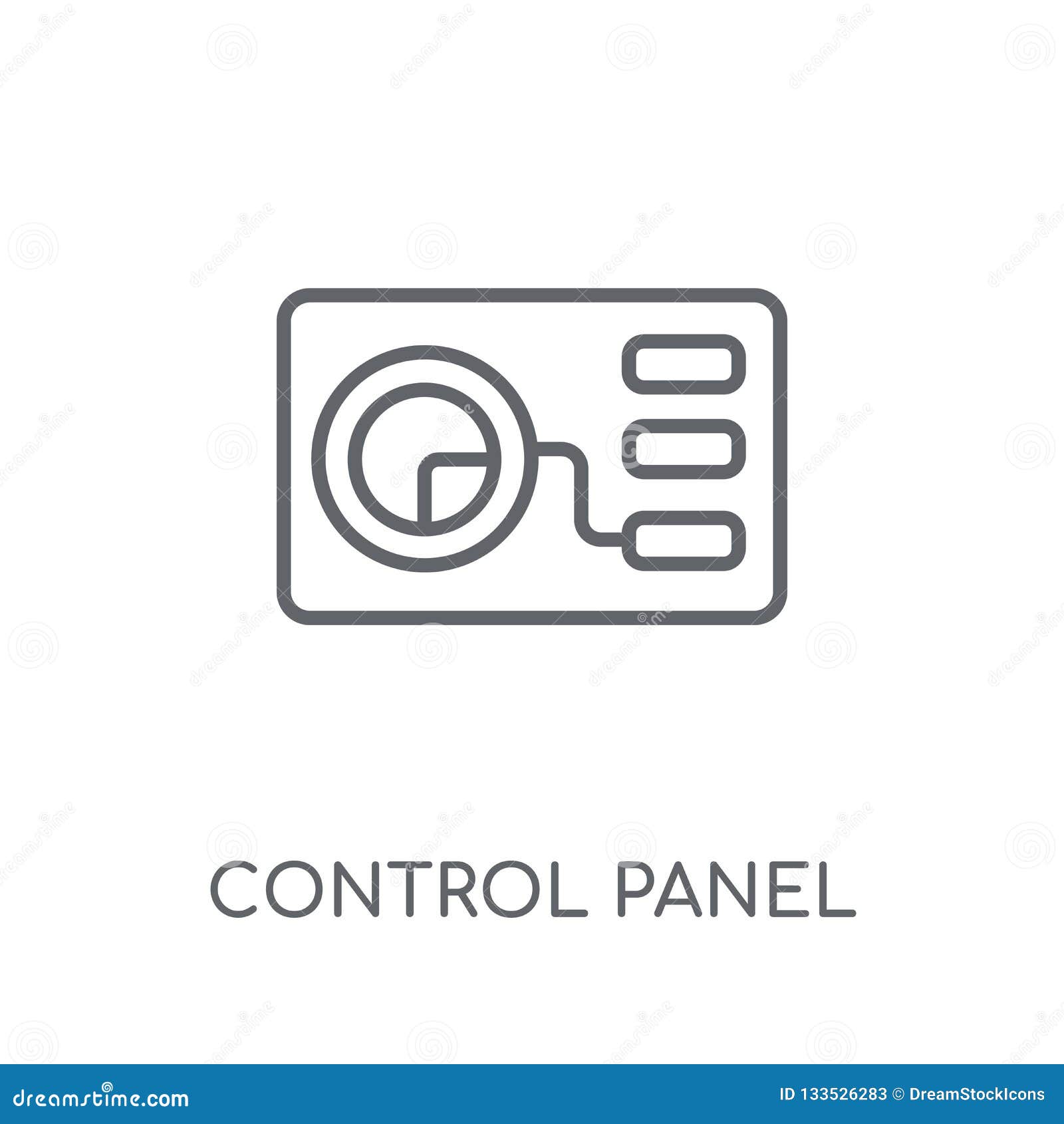 Control Panel Linear Icon. Modern Outline Control Panel Logo Con Stock ...