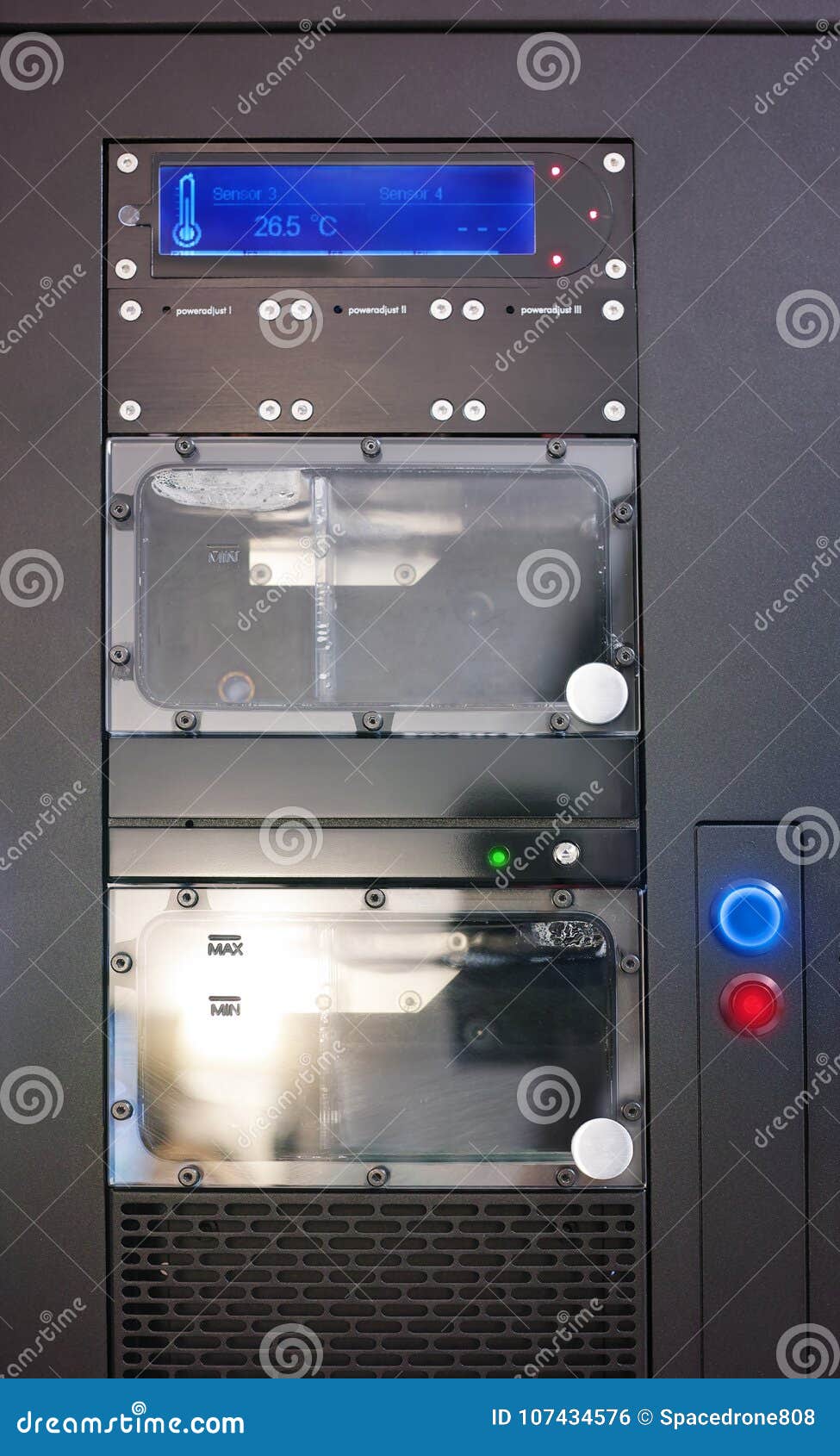 Control Panel of Liquid Cooling System Background Stock Photo - Image ...