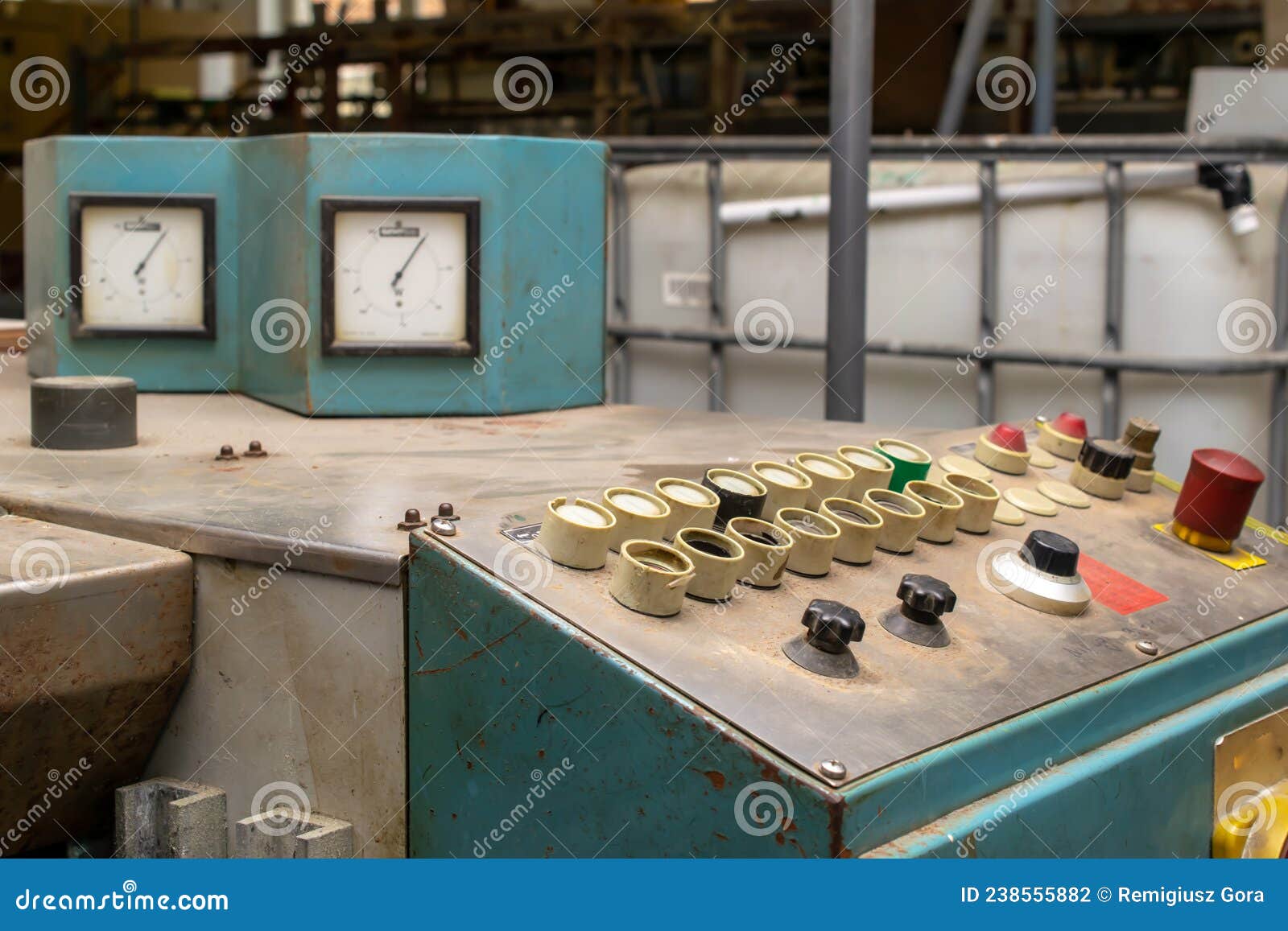 Control Panel on the Machine Stock Photo - Image of metal, technology ...