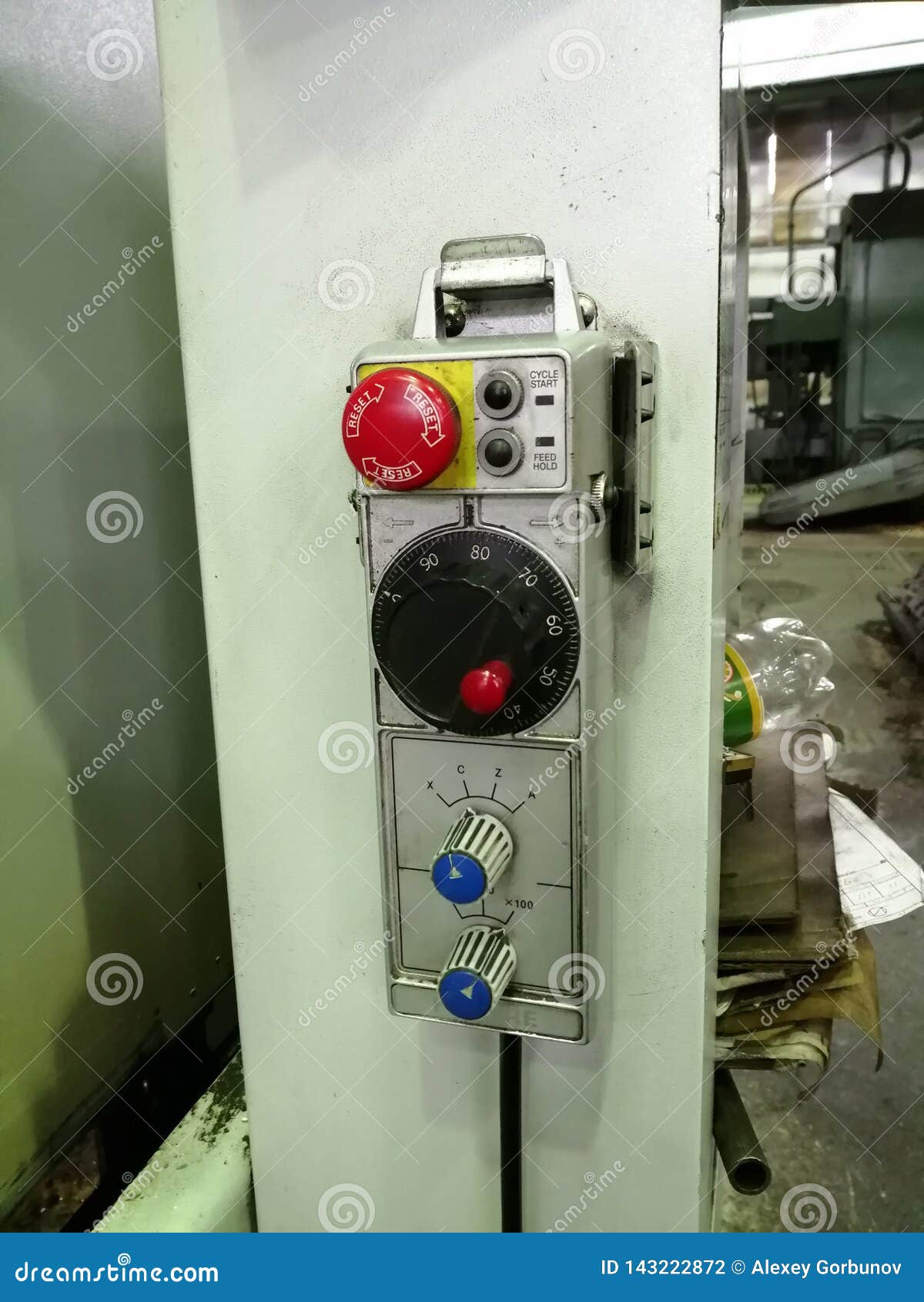 Control Panel on Machine-building Factory Stock Photo - Image of ...