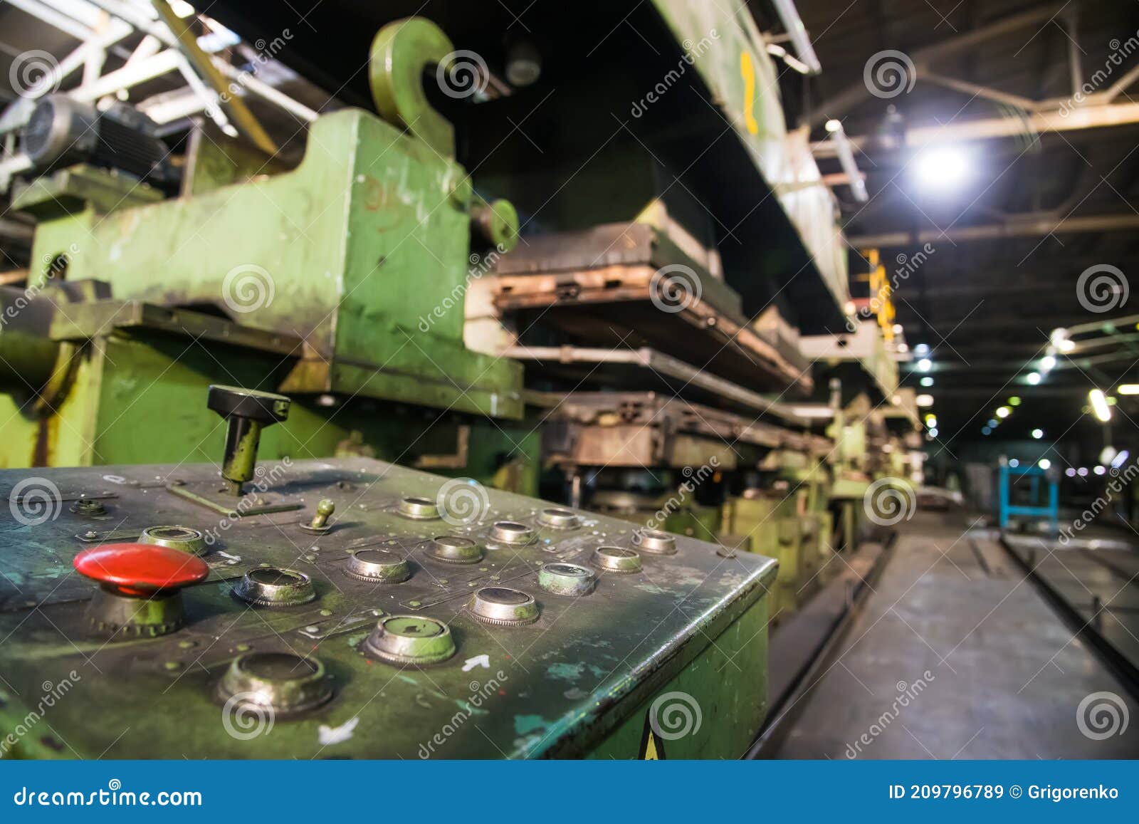 The Control Panel of the Machine Stock Image - Image of machinery ...