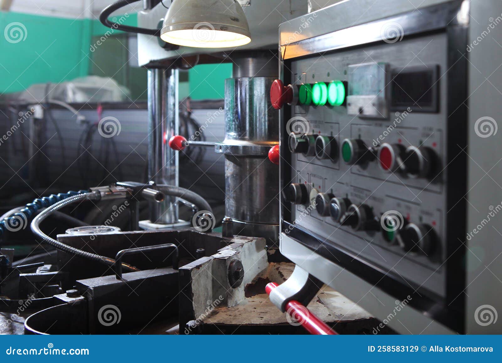 The Control Panel of the Machine for the Manufacture of Bearings ...