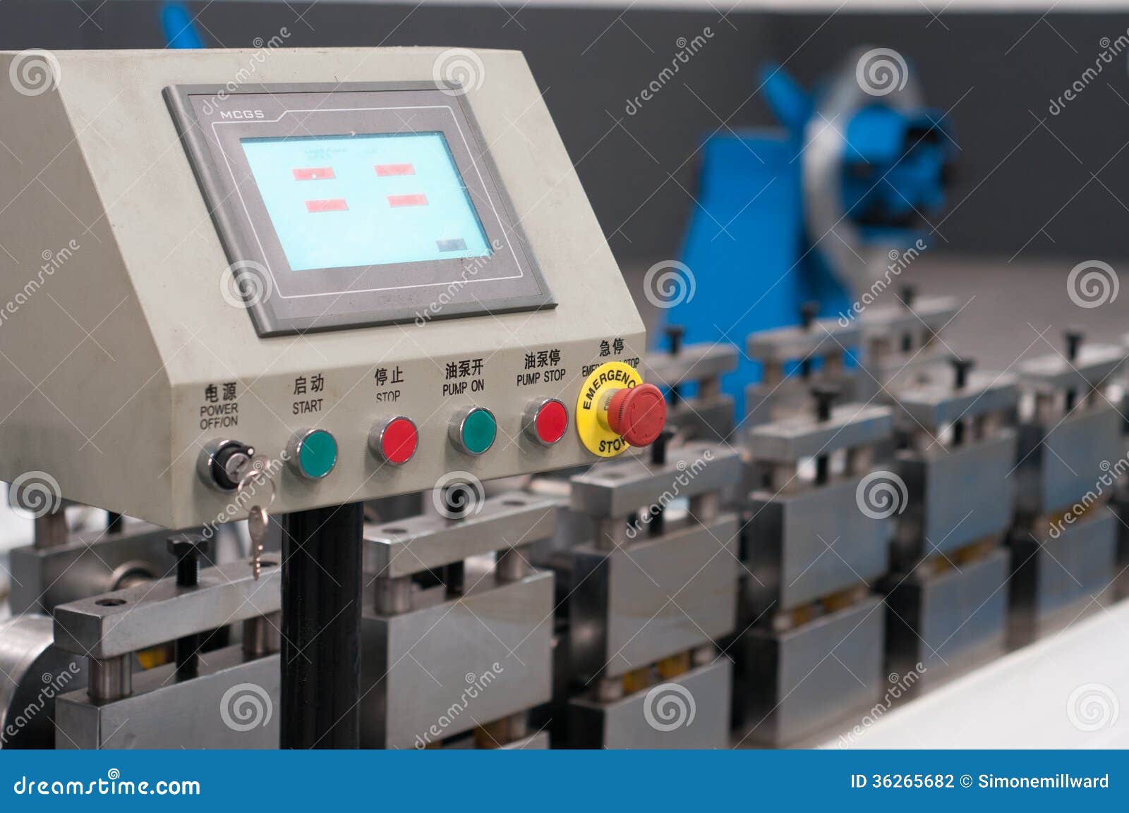 Control panel stock photo. Image of galvanised, machines - 36265682