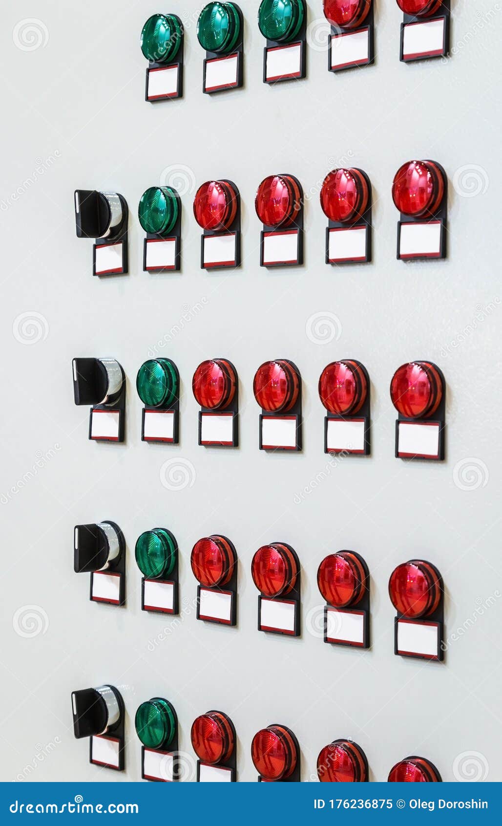 Control Panel with Many Roundbuttons of Industrial Equipment Stock ...