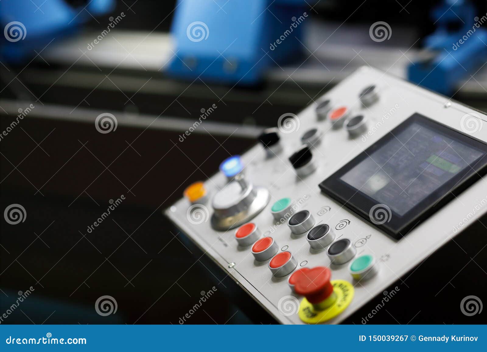 Control Panel of Modern Industrial CNC Equipment Stock Image - Image of ...