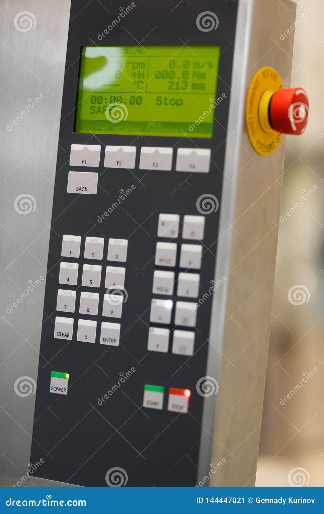 Control Panel for Modern Laboratory Equipment Stock Image - Image of ...