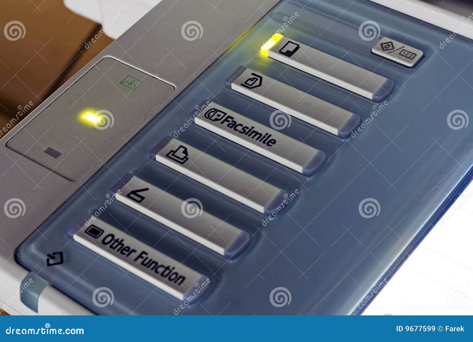 Control Panel of Multifunction Stock Image - Image of number, keyset ...