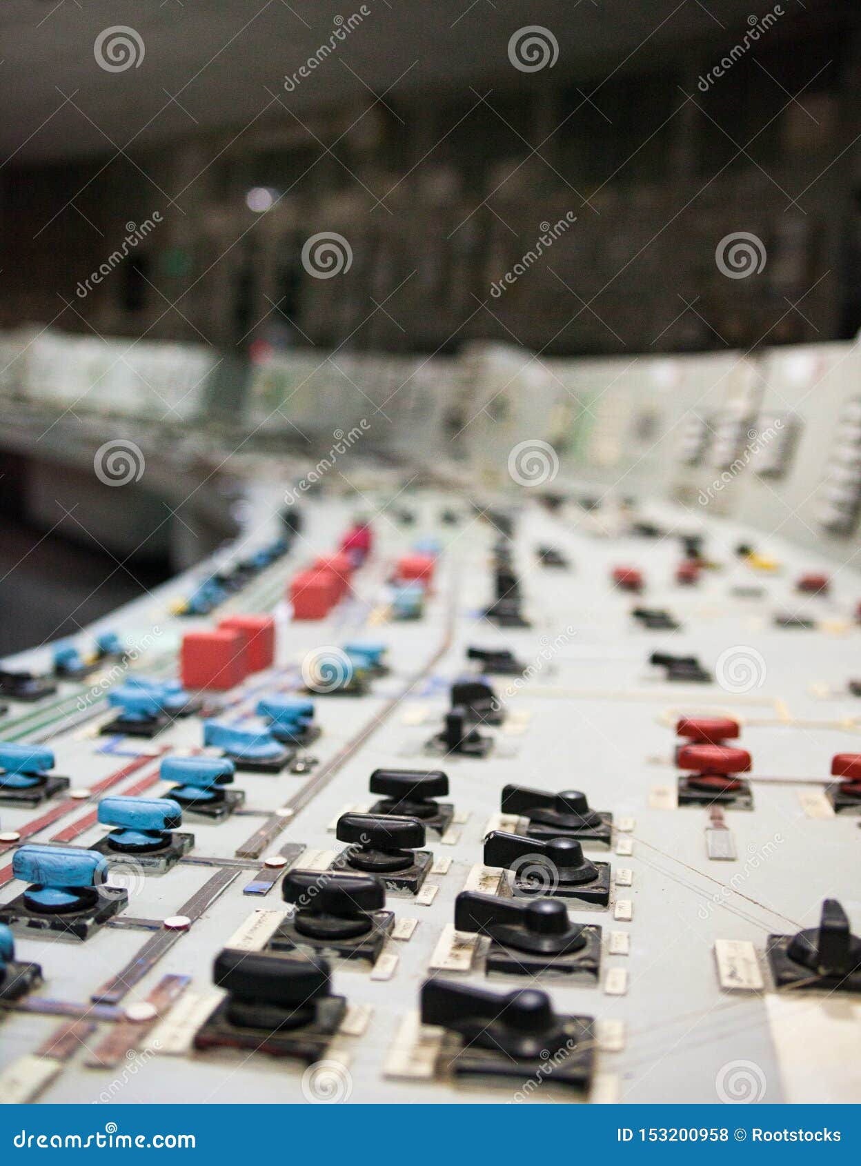 Control Panel of the Nuclear Power Plant Stock Photo - Image of ...