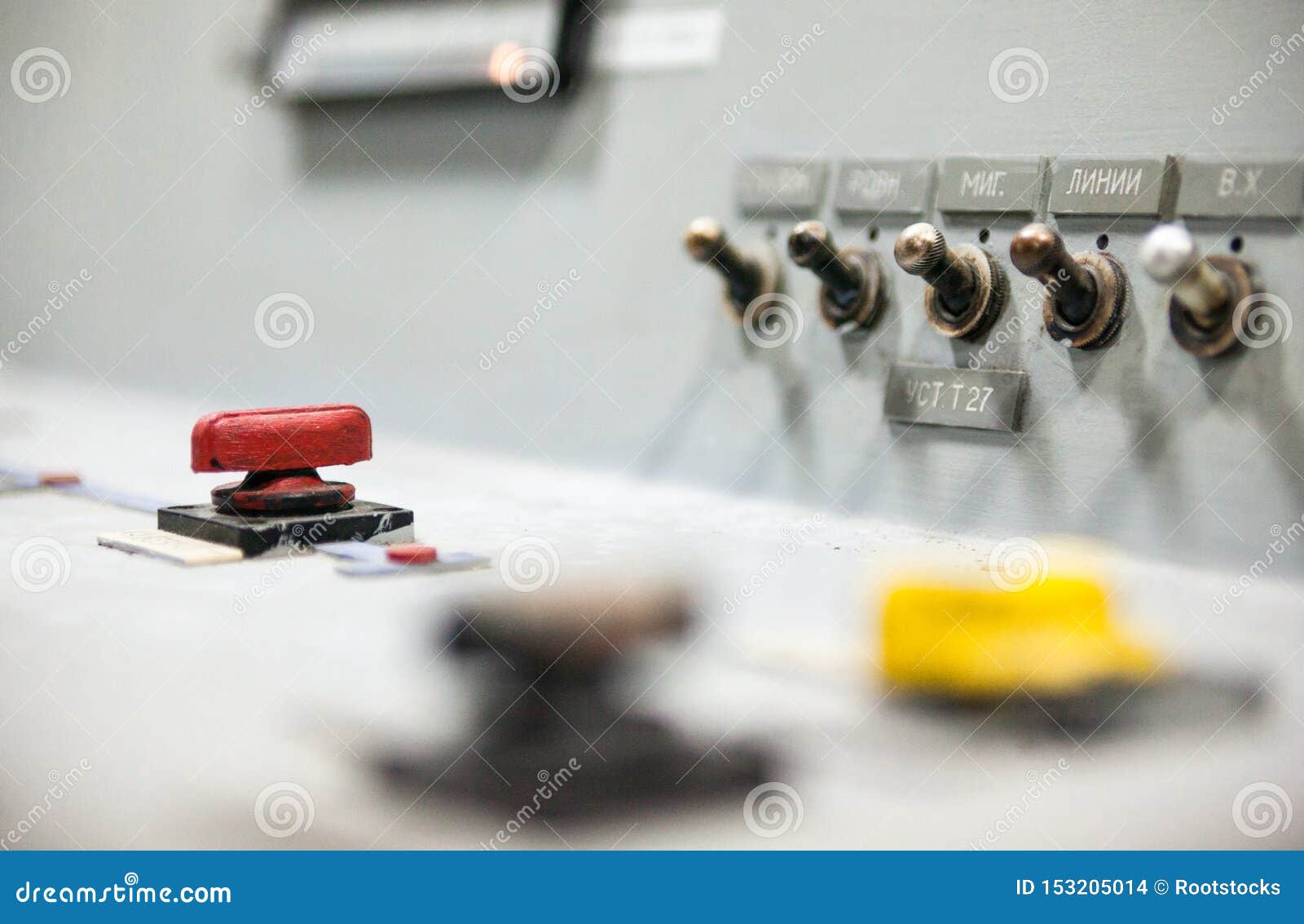 Control Panel of the Nuclear Power Plant Stock Photo - Image of ...