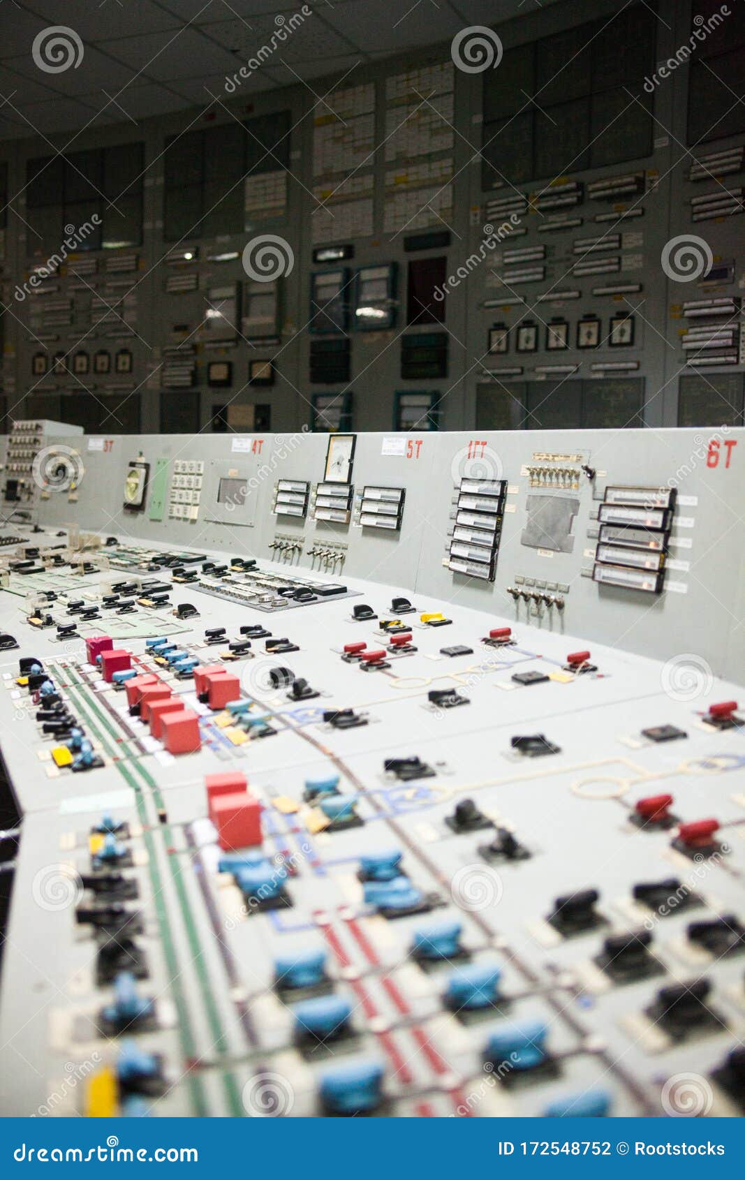 Control Panel of the Nuclear Power Plant Stock Photo - Image of ...