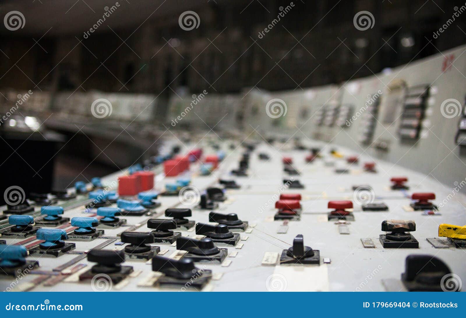 Control Panel of the Nuclear Power Plant Stock Photo - Image of ...