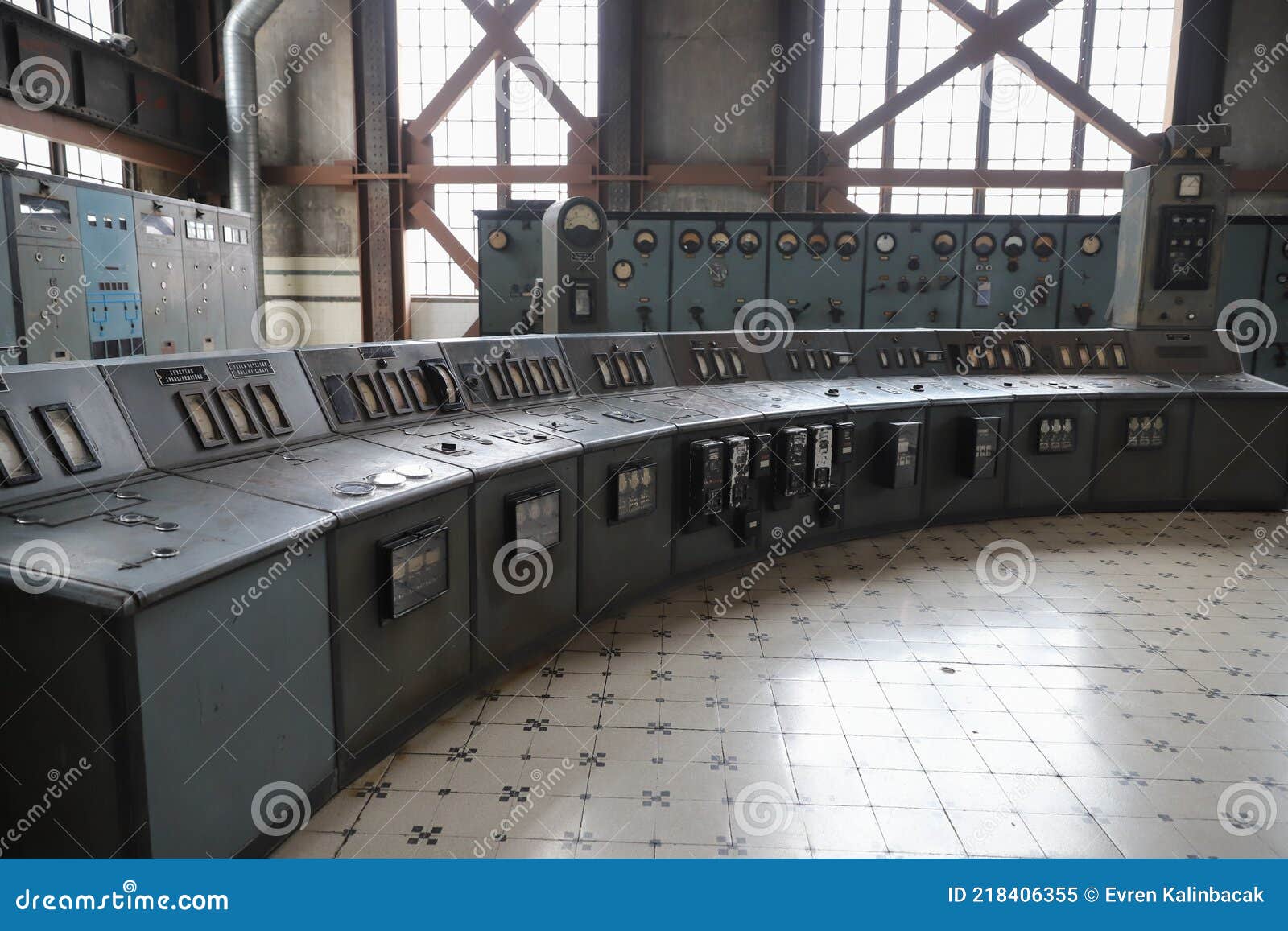 Control Panel of an Old Power Plant Editorial Image - Image of ...