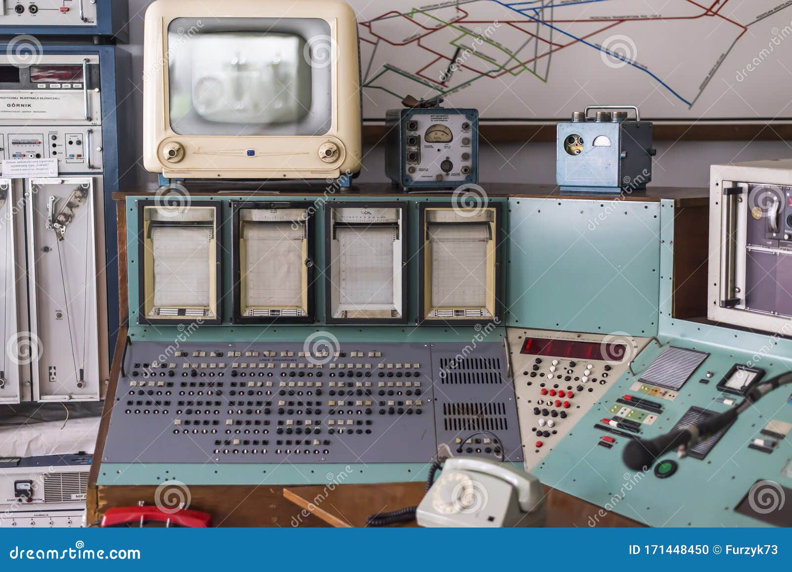 Control Panel in Old Coal Mine Editorial Image - Image of panel ...
