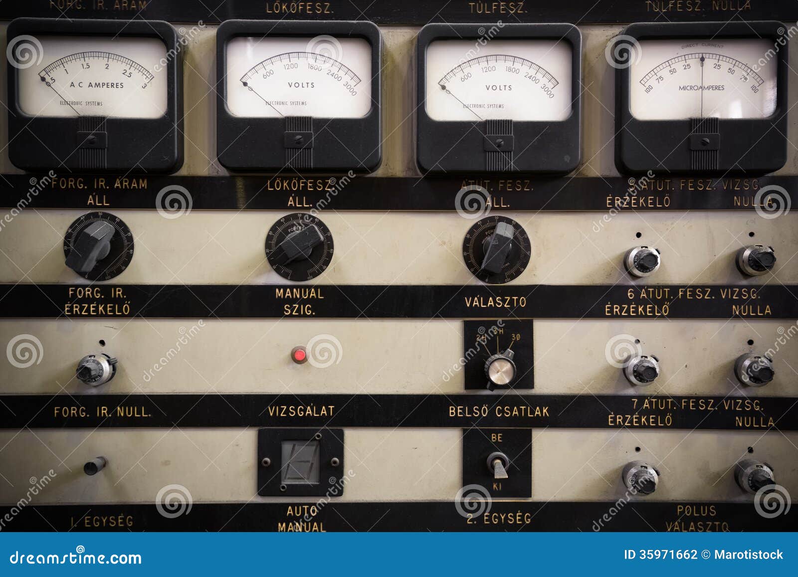 Control panel stock photo. Image of analysis, electrical - 35971662