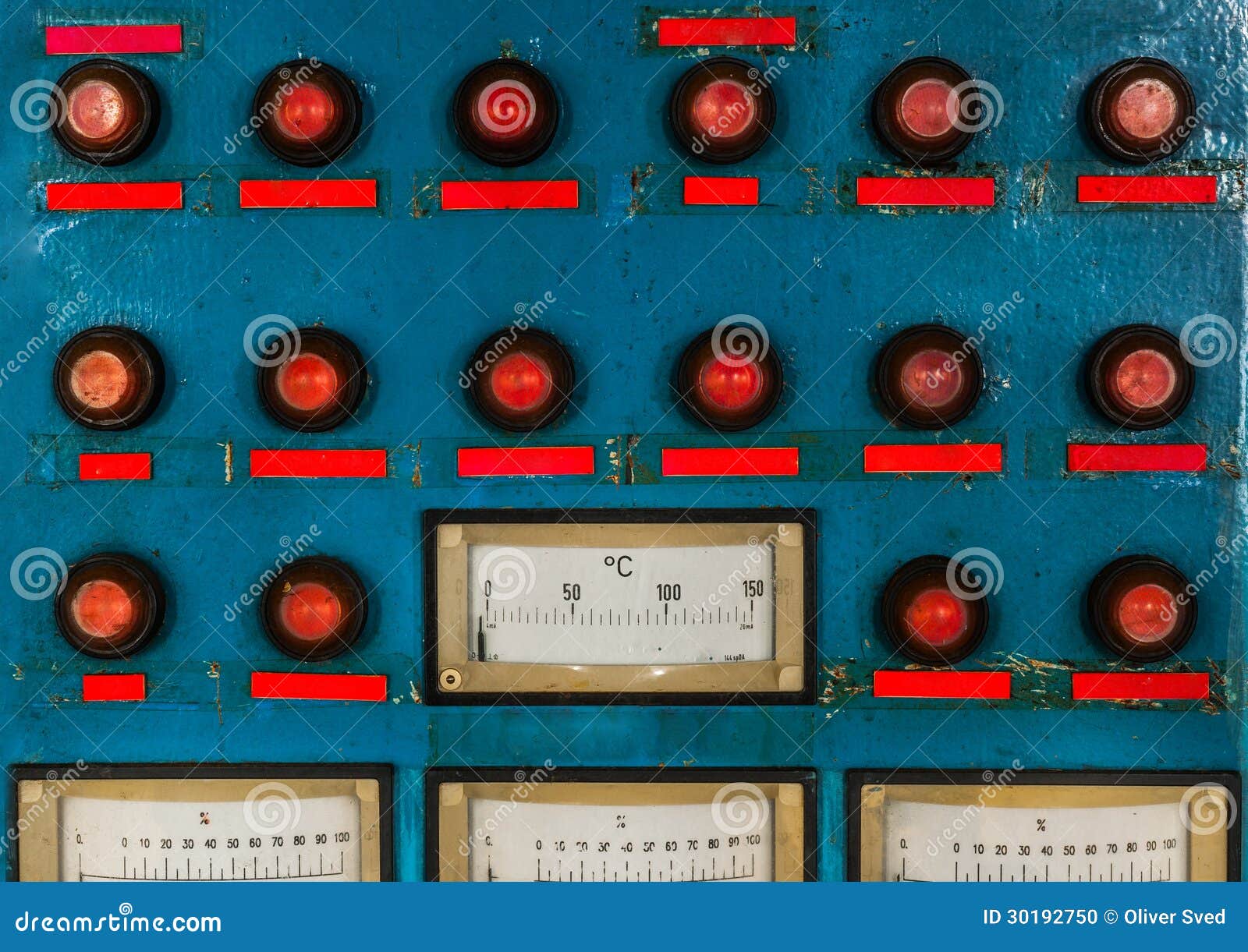 Control Panel in Old Laboratory Stock Photo - Image of equipment ...