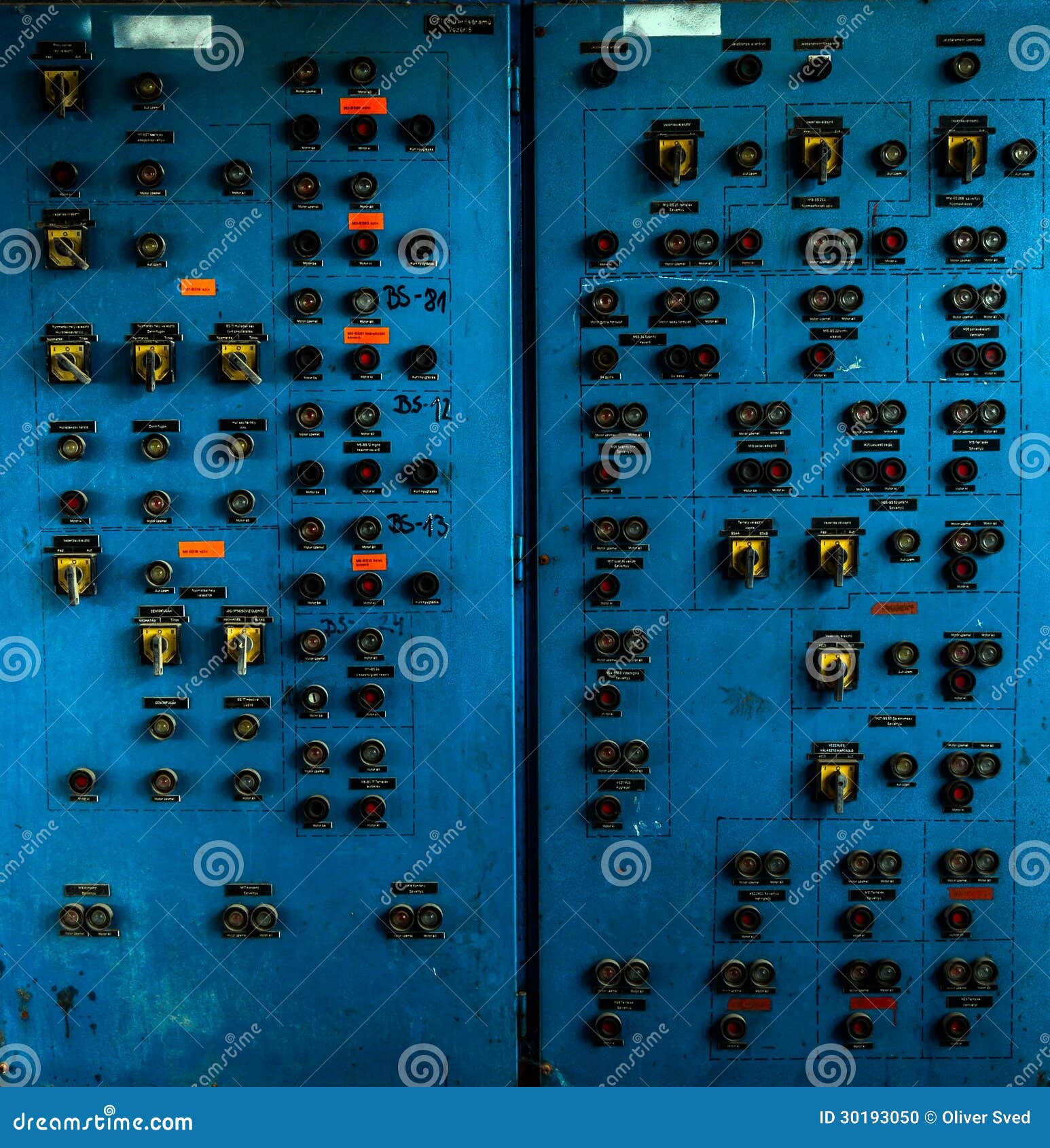 Control Panel in Old Laboratory Stock Photo - Image of electrical ...