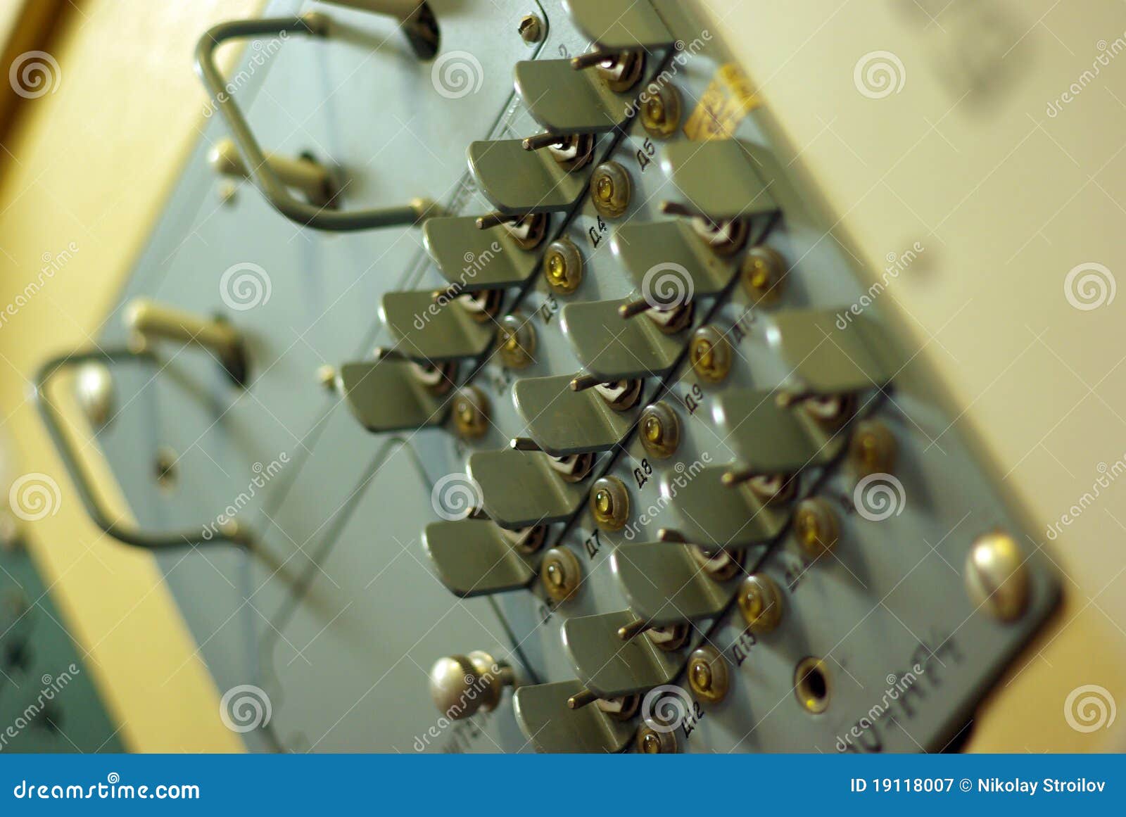 Control Panel of the Old Space Station 3 Stock Image - Image of ...