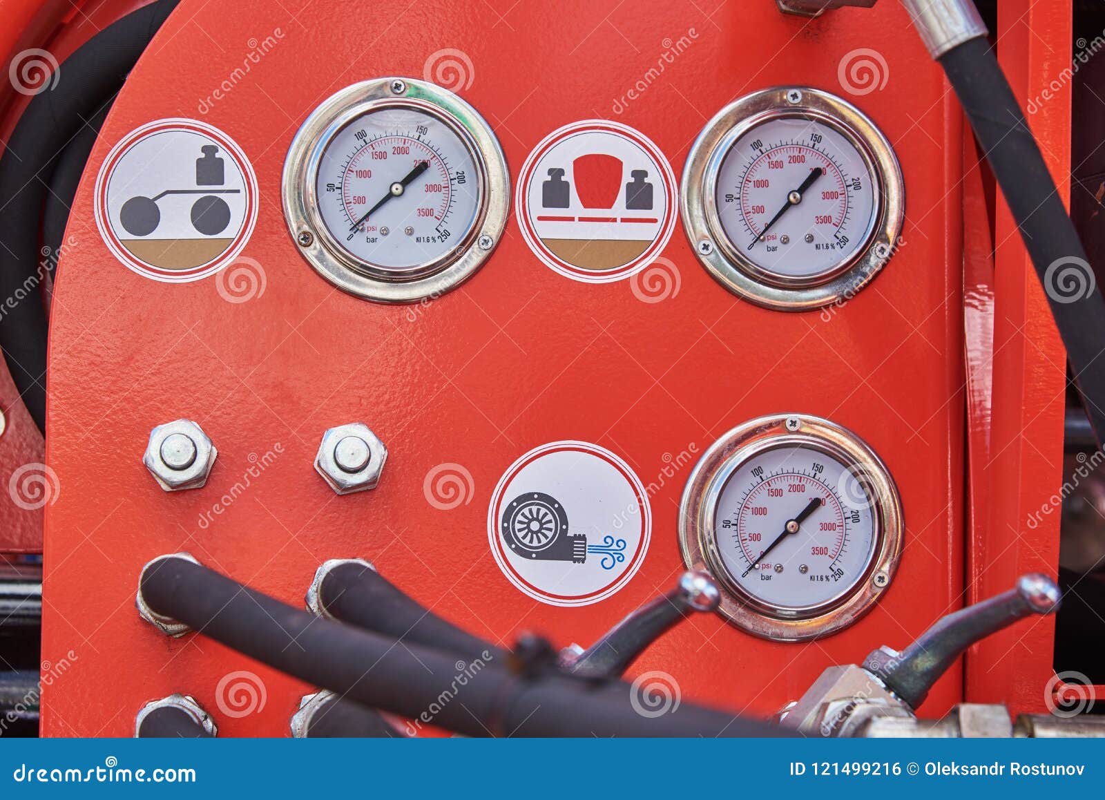 Control Panel for Pneumatic System Stock Photo - Image of system ...
