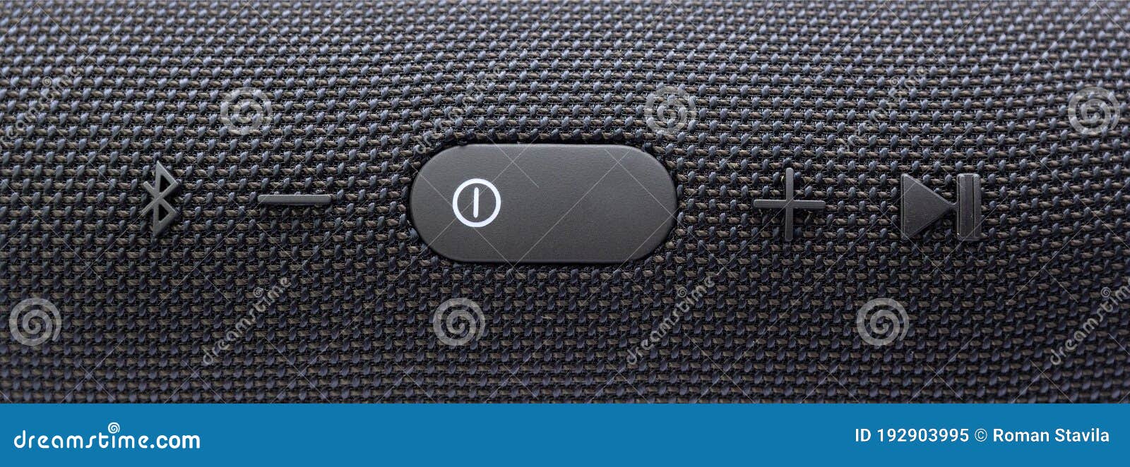 Control Panel, Portable Audio Device Stock Image - Image of push, media ...