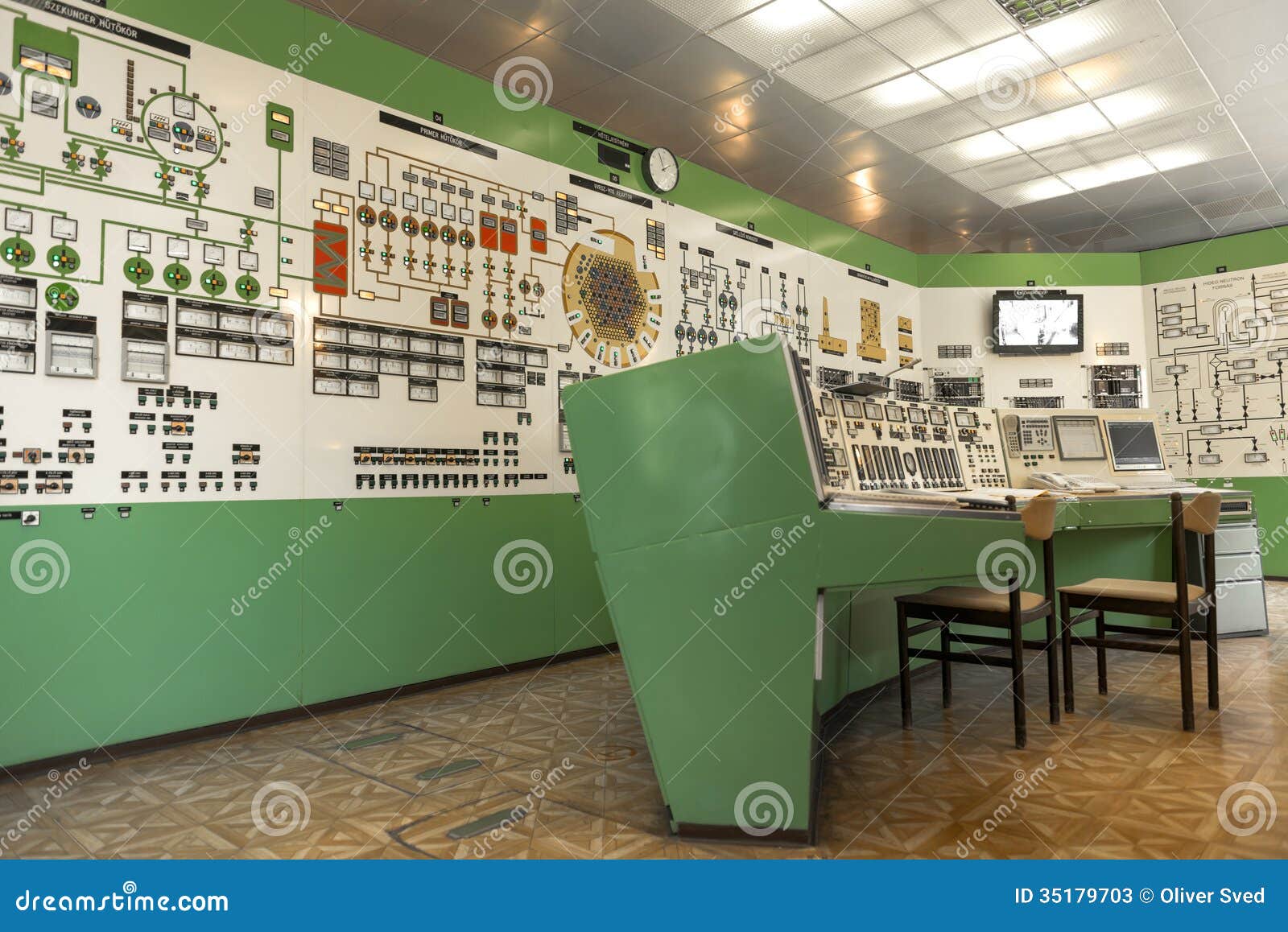 Control Panel of a Power Plant Stock Image - Image of energy, indicator ...