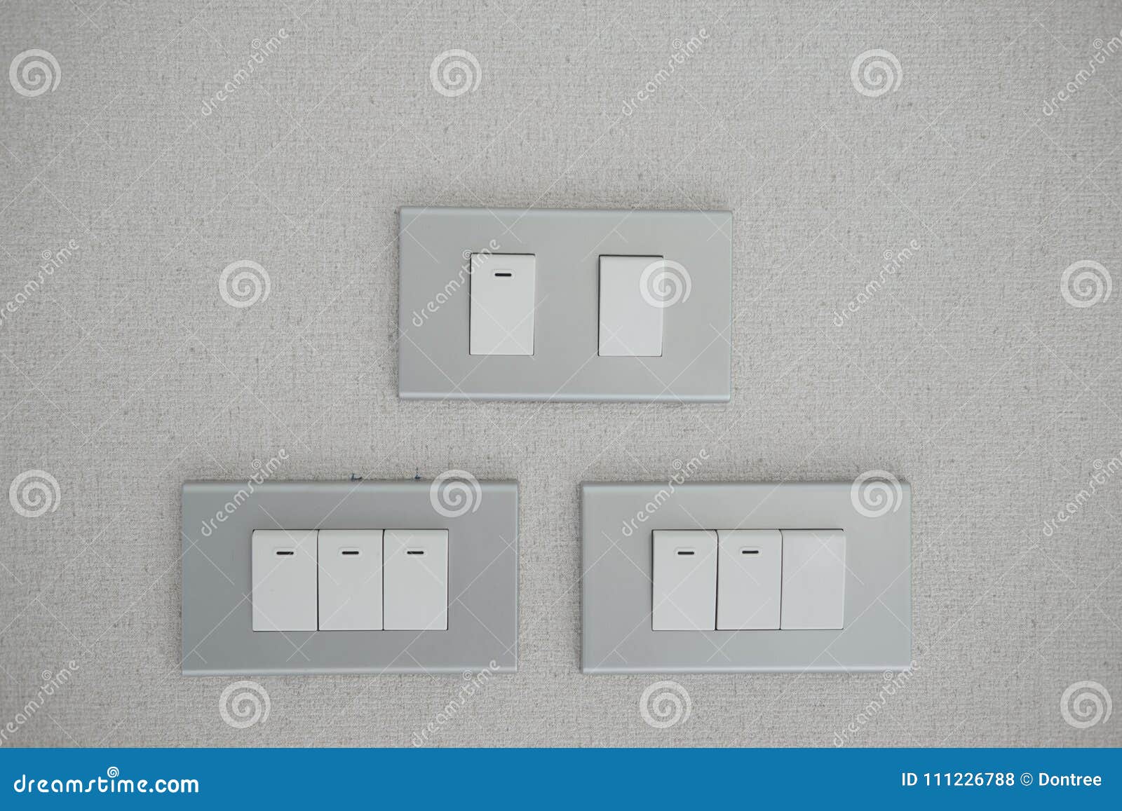 Control Panel of Power Switch for Lamp Stock Photo - Image of panel ...