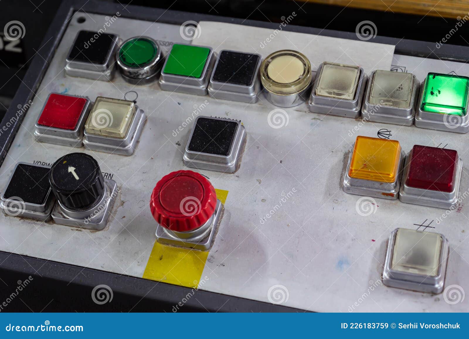 The Control Panel of the Printing Press Stock Image - Image of digital ...