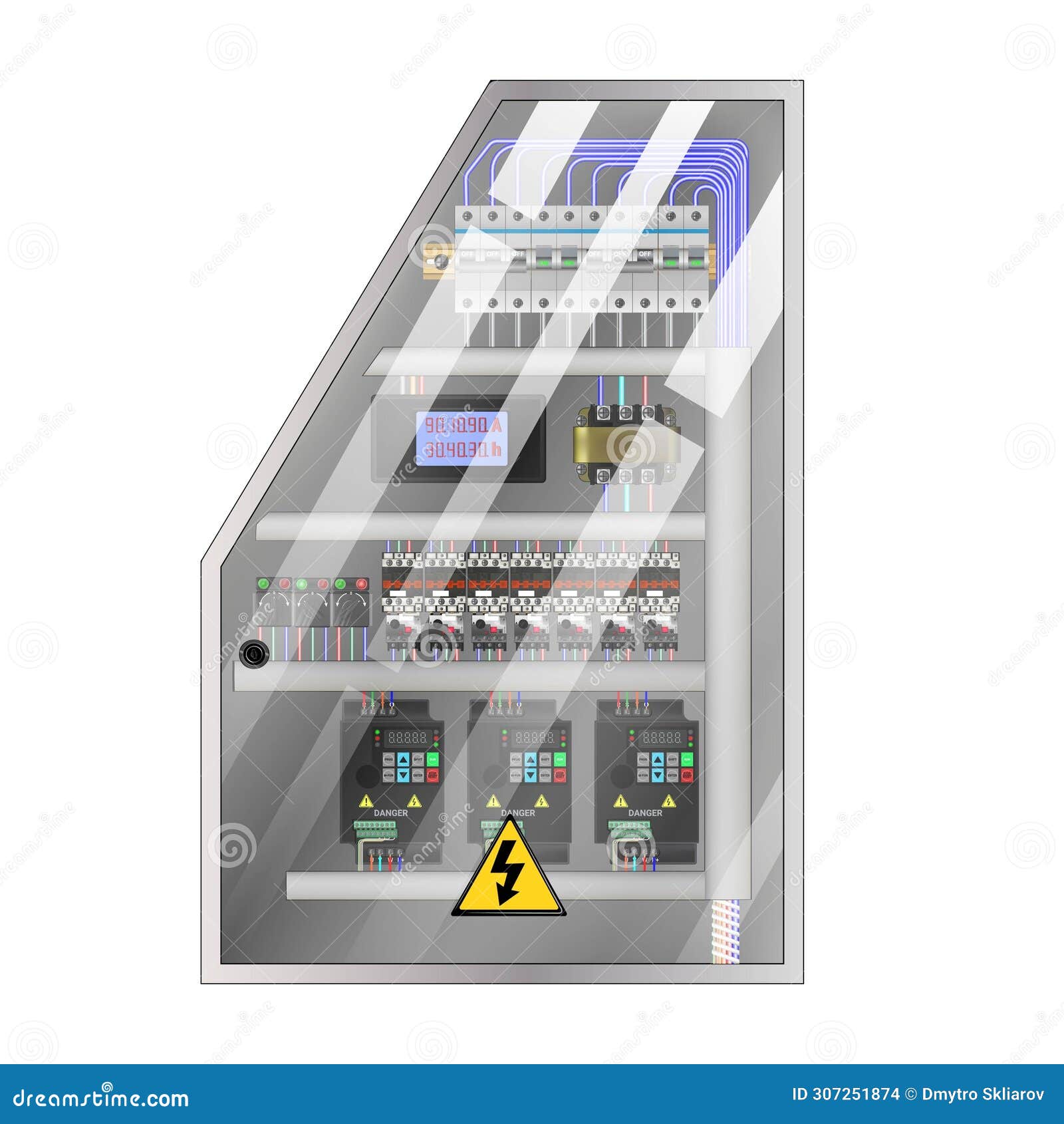 Control Panel. Production Control Panel And Control Of Computer Devices ...