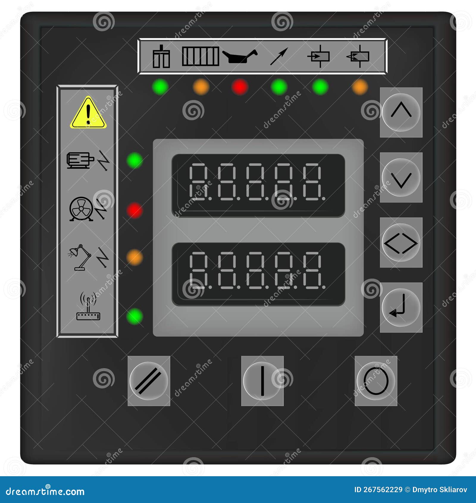 Control Panel. Production Control Panel And Control Of Computer Devices ...
