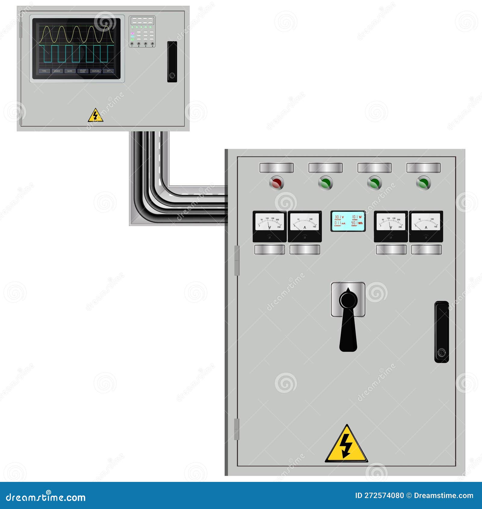 Control Panel. Production Control Panel And Control Of Computer Devices ...