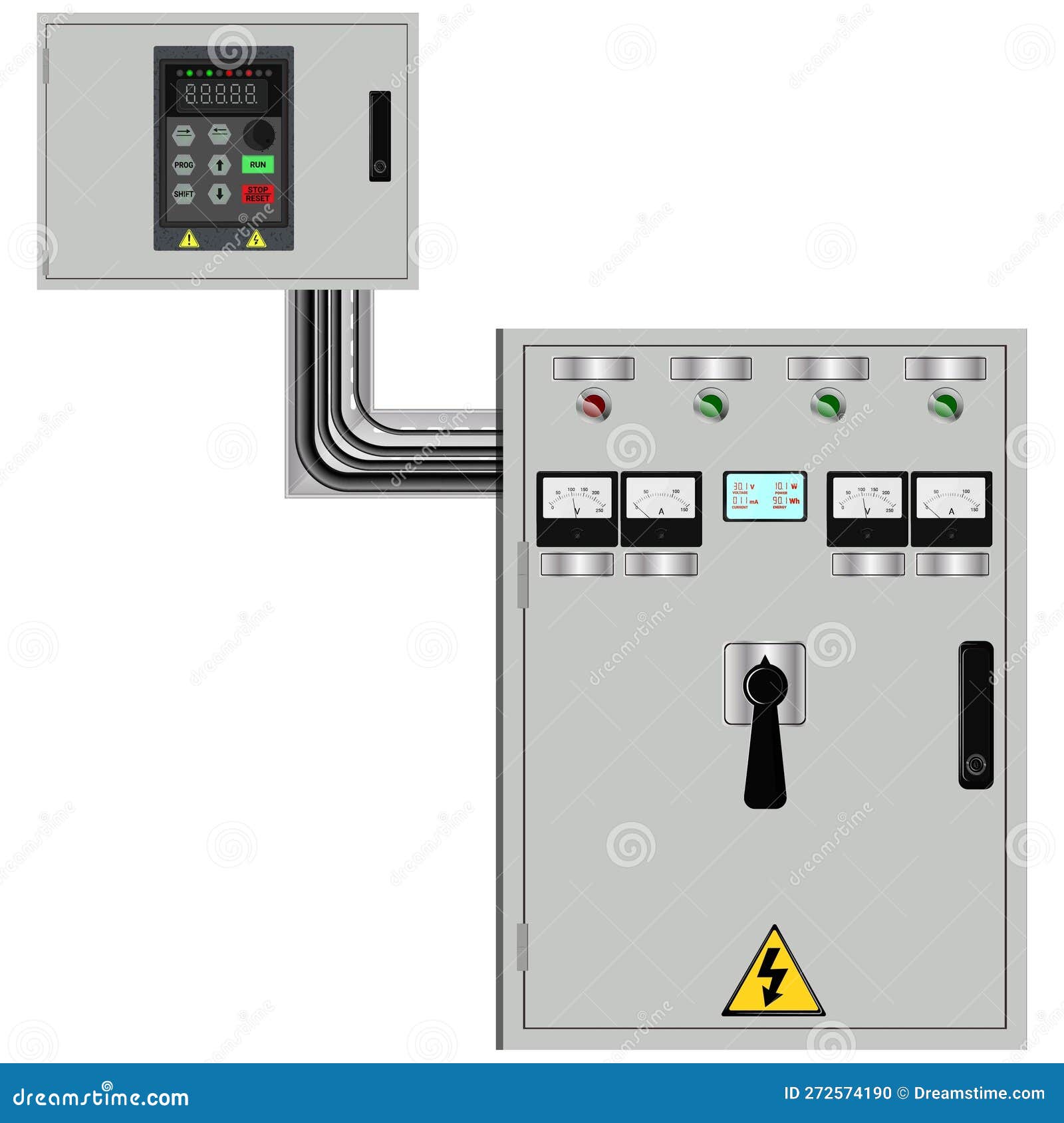 Control Panel. Production Control Panel And Control Of Computer Devices ...