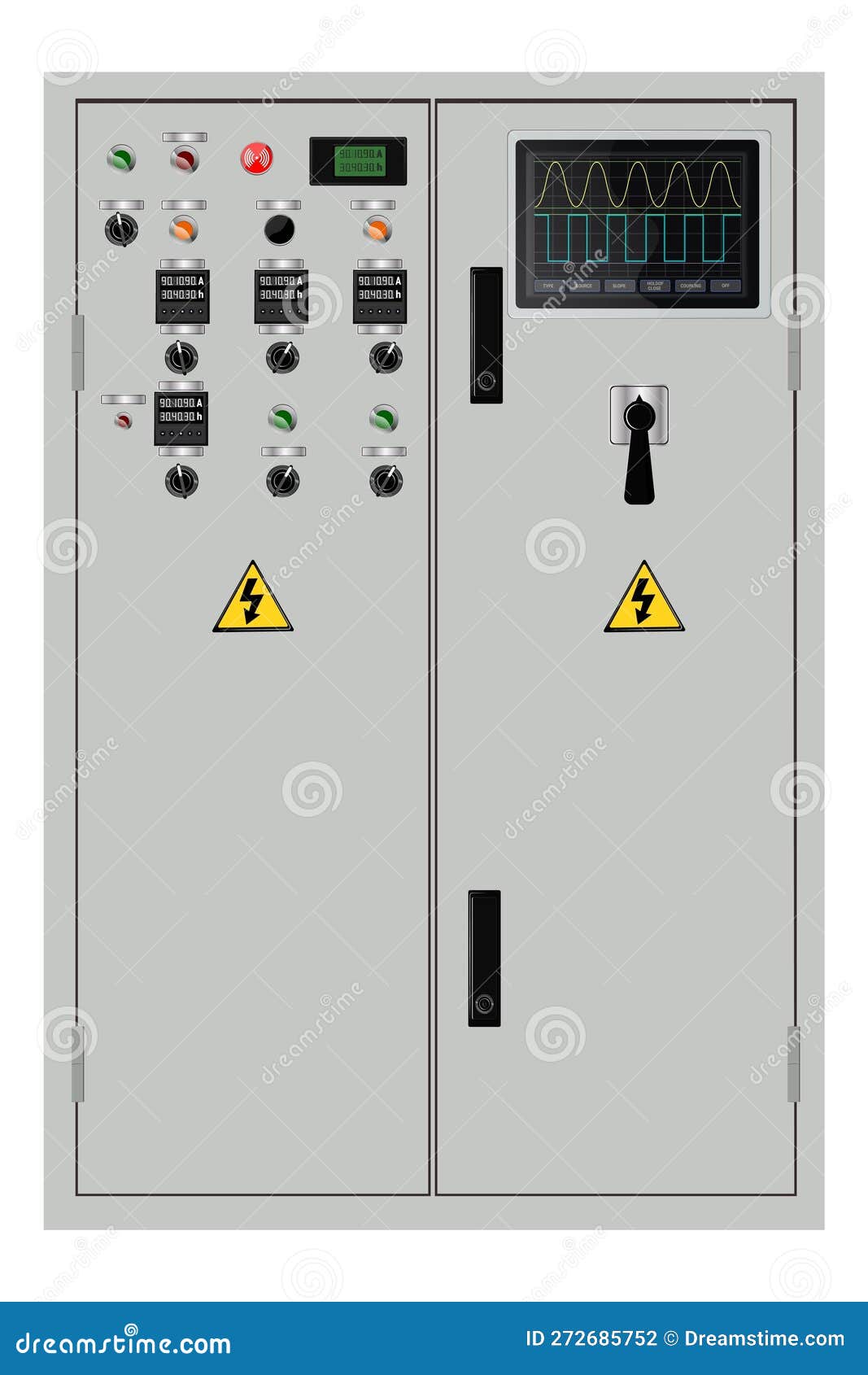 Control Panel. Production Control Panel and Control of Computer Devices ...