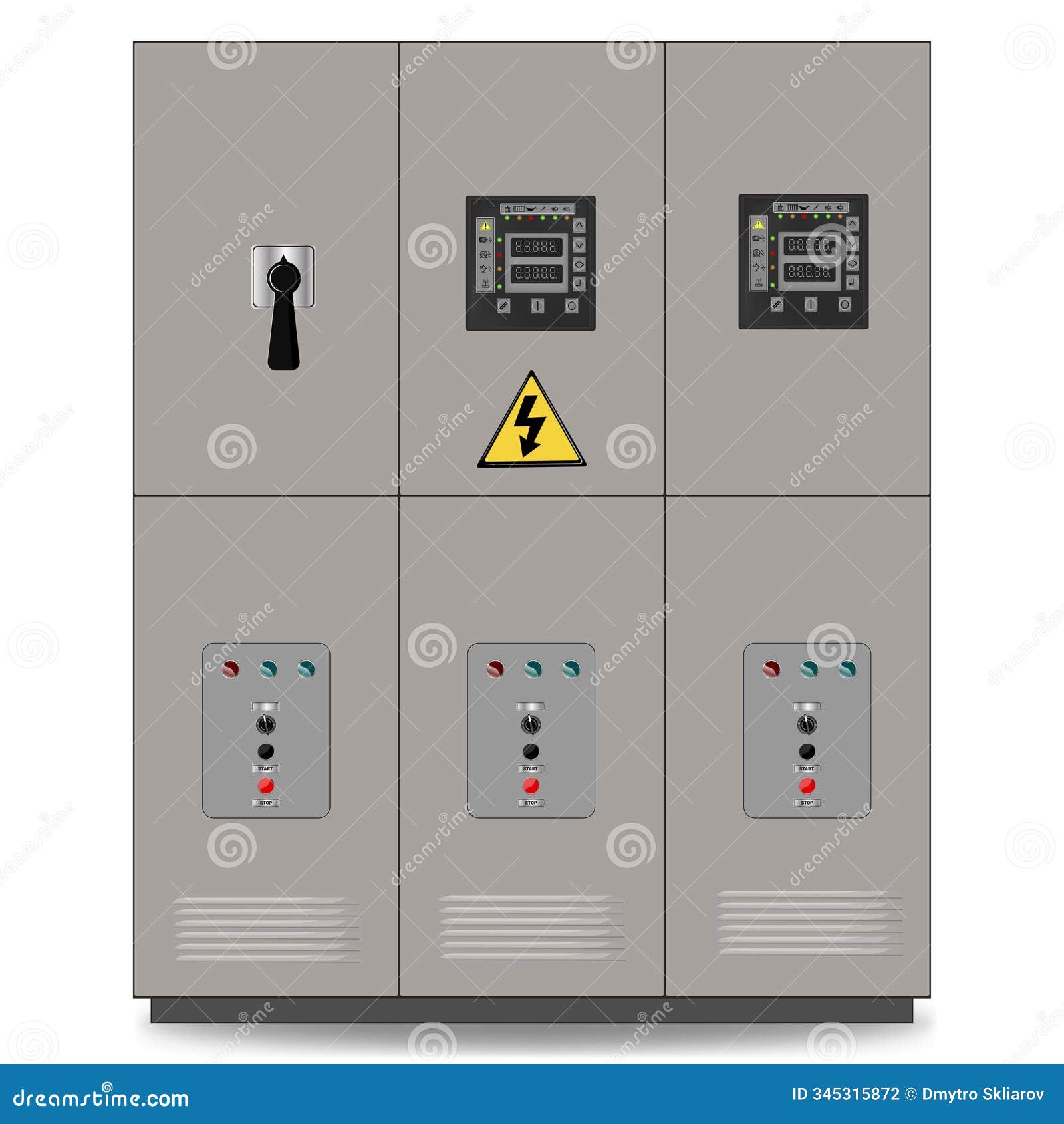 Control Panel. Production Control Panel and Control of Computer Devices ...