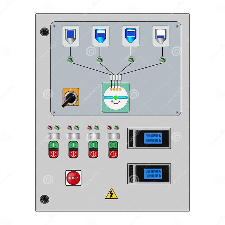 Control Panel. Production Control Panel and Control of Computer Devices ...