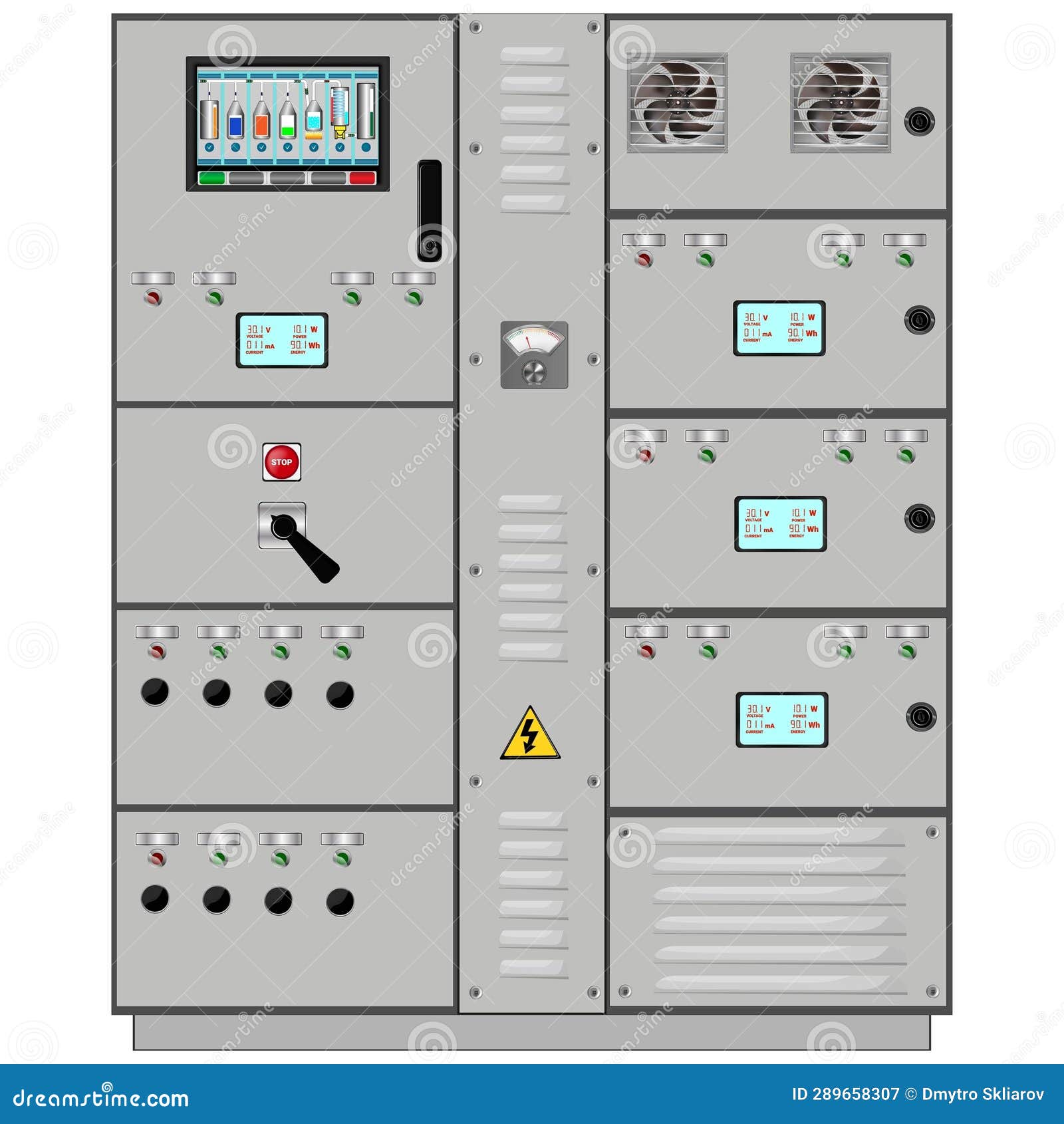 Control Panel. Production Control Panel and Control of Computer Devices ...