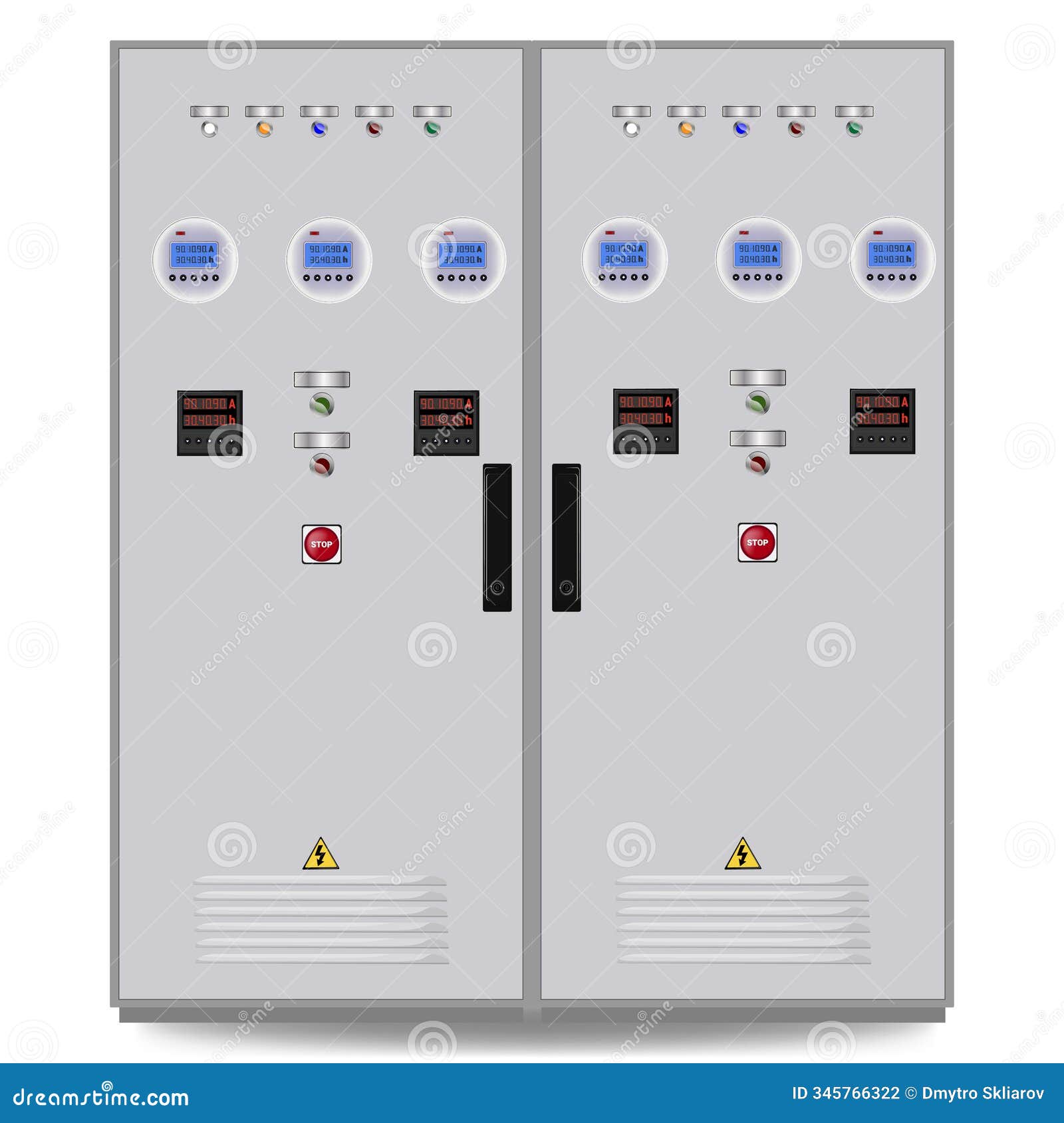 Control Panel. Production Control Panel and Control of Computer Devices ...