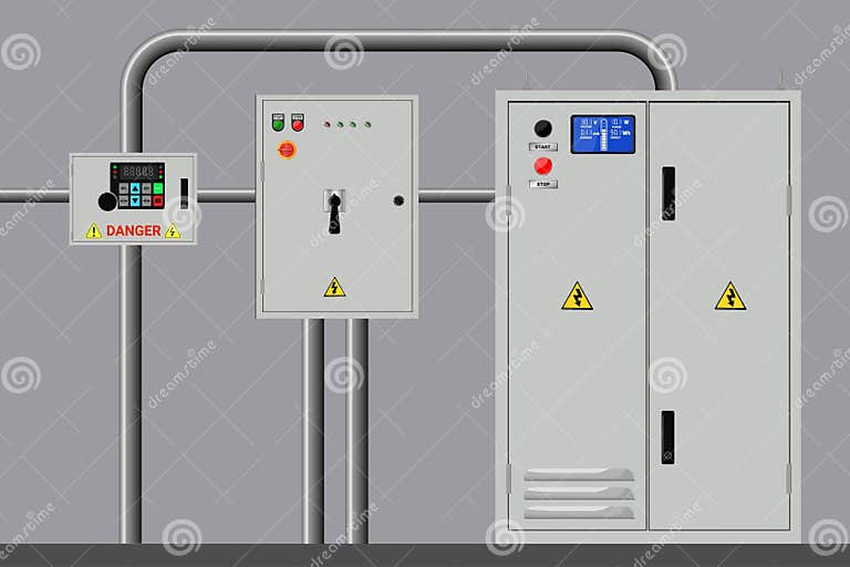 Control Panel. Production Control Panel and Control of Computer Devices ...