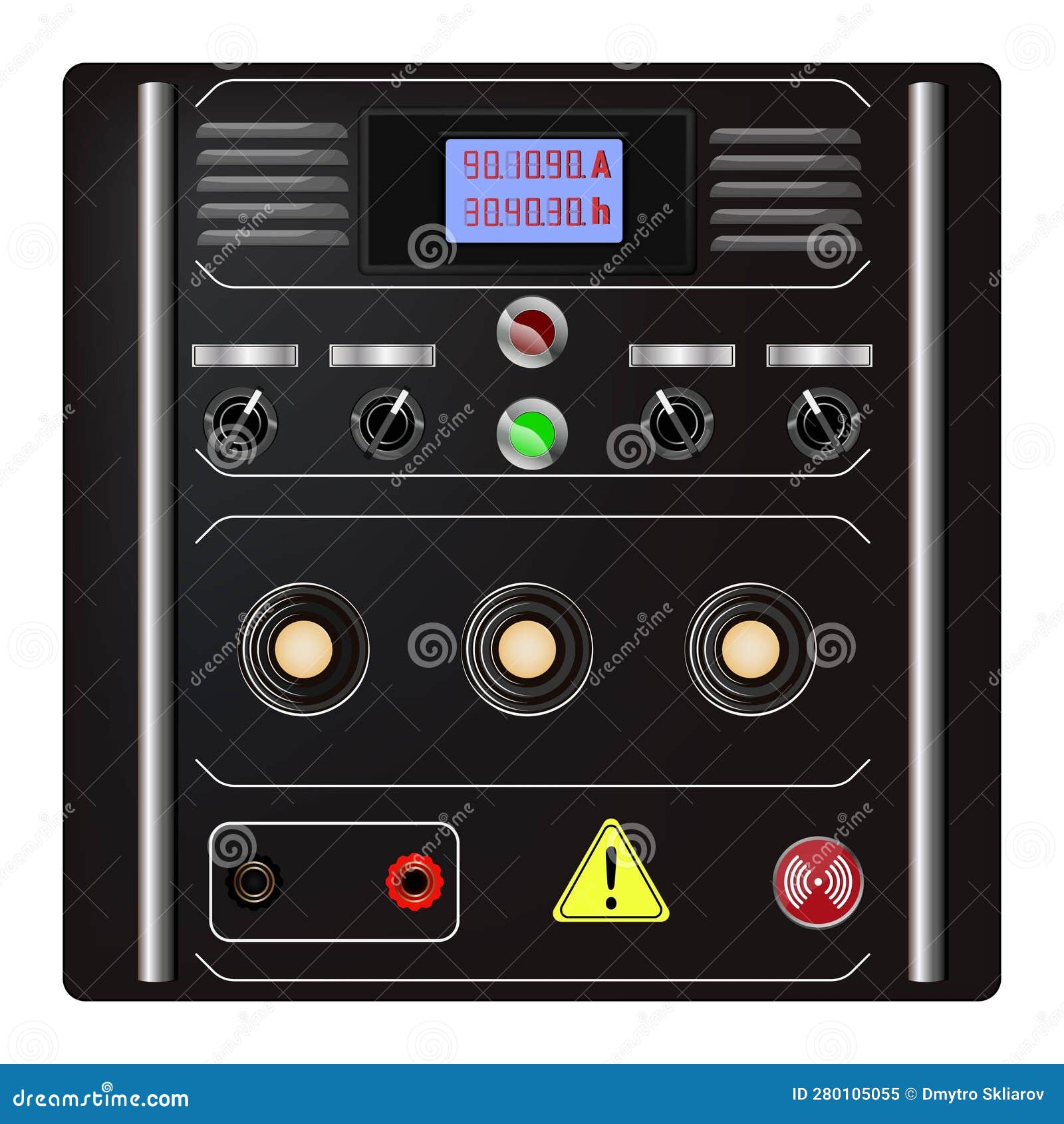 Control Panel. Production Control Panel and Control of Computer Devices ...