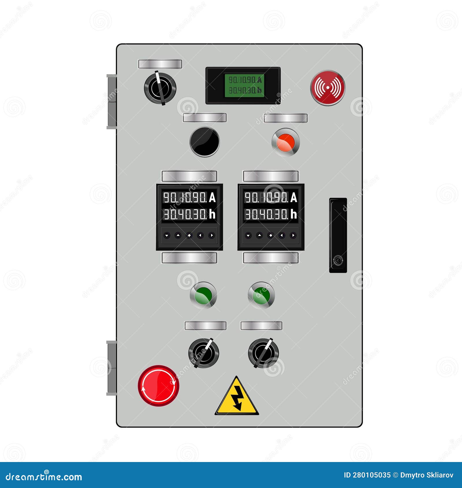 Control Panel. Production Control Panel and Control of Computer Devices ...