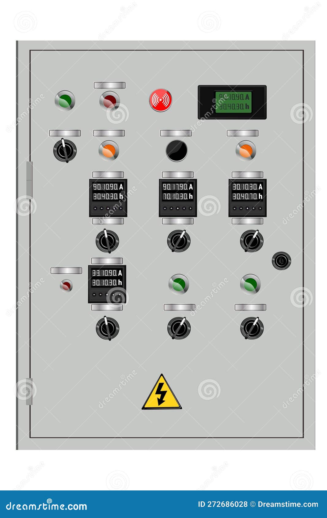 Control Panel. Production Control Panel and Control of Computer Devices ...