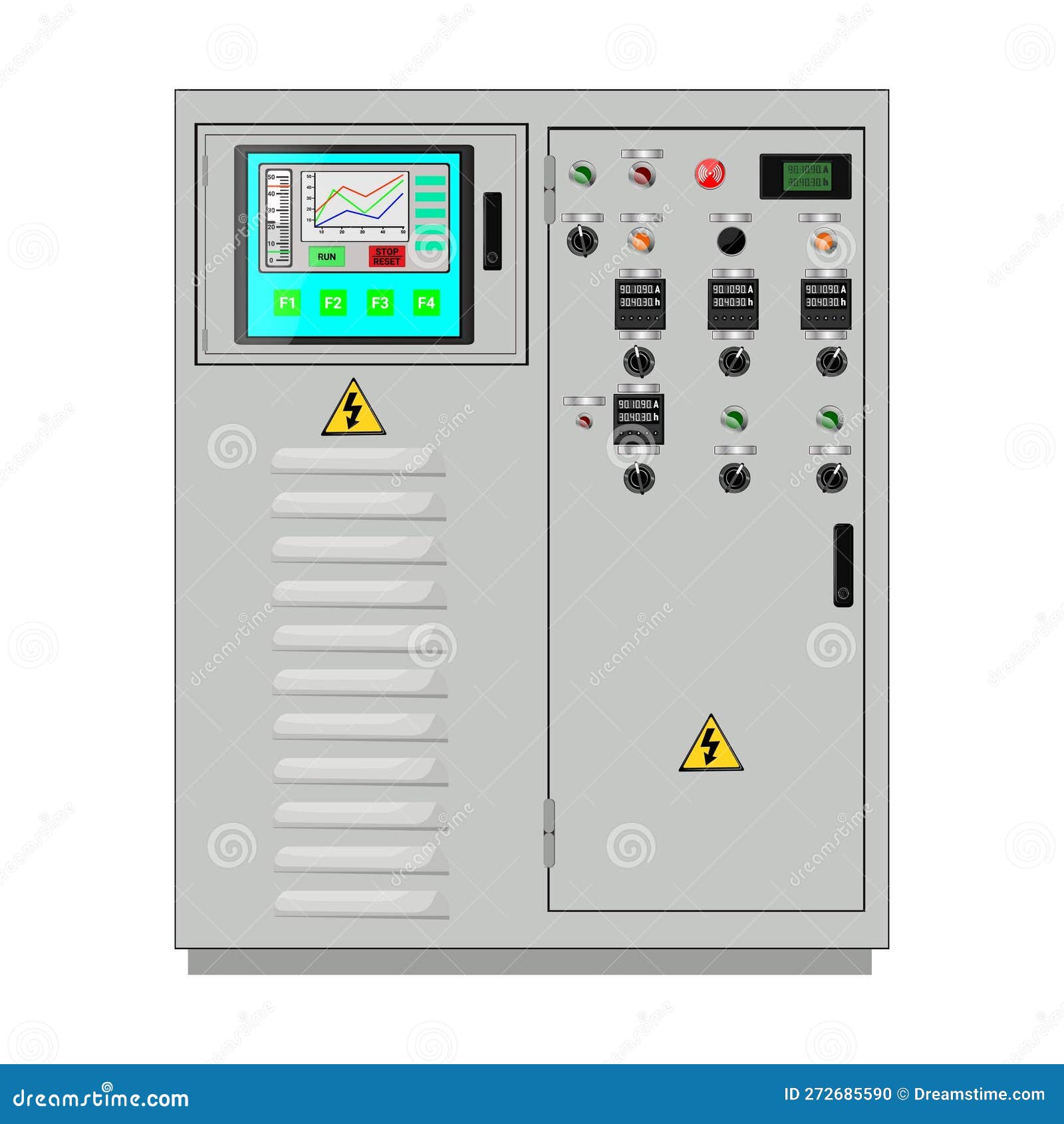 Control Panel. Production Control Panel and Control of Computer Devices ...