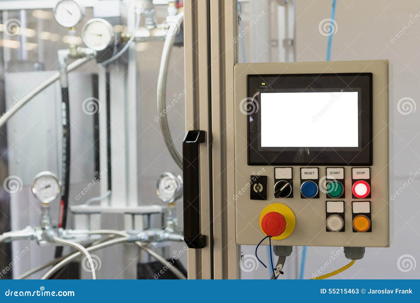 Control Panel of Production Line Stock Image - Image of panel, assemble ...