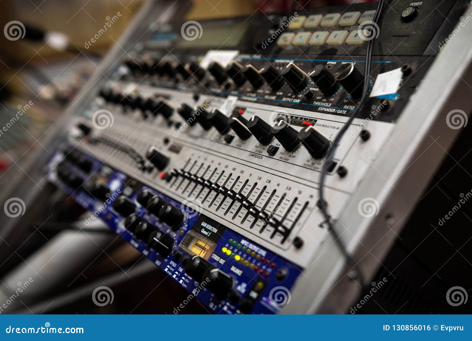 Control Panel of Professional Music Equipment Stock Photo - Image of ...