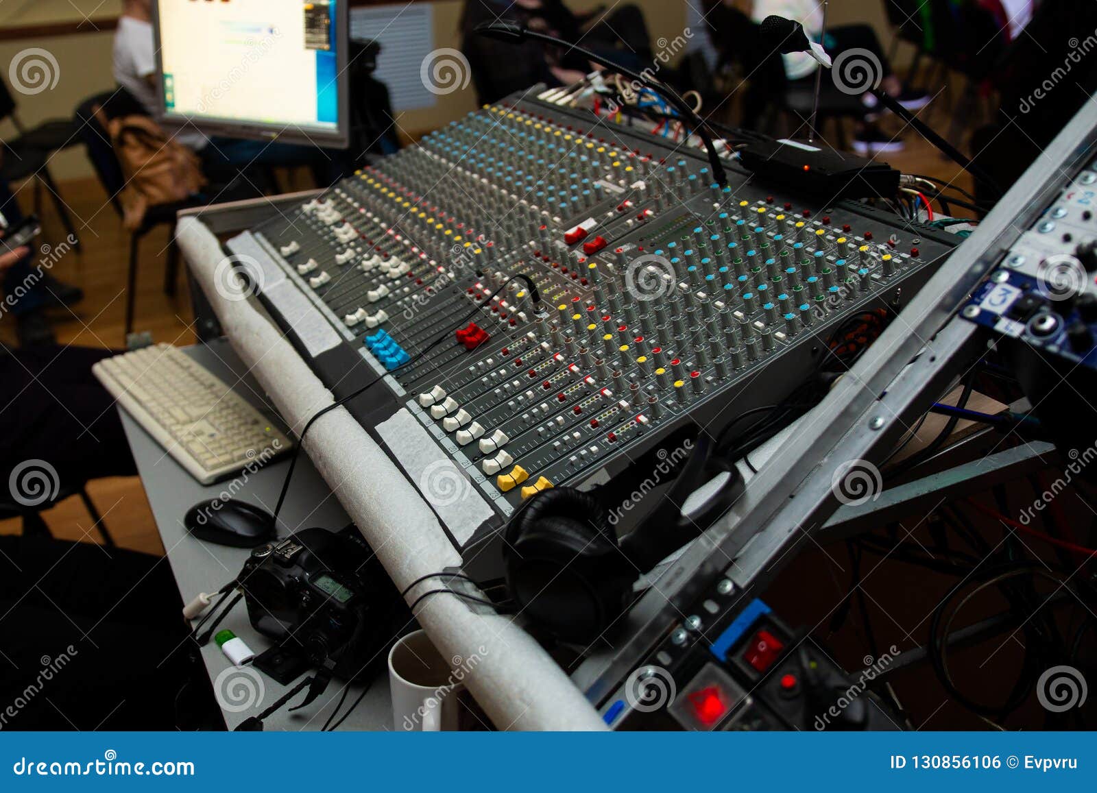 Control Panel of Professional Music Equipment Stock Photo - Image of ...