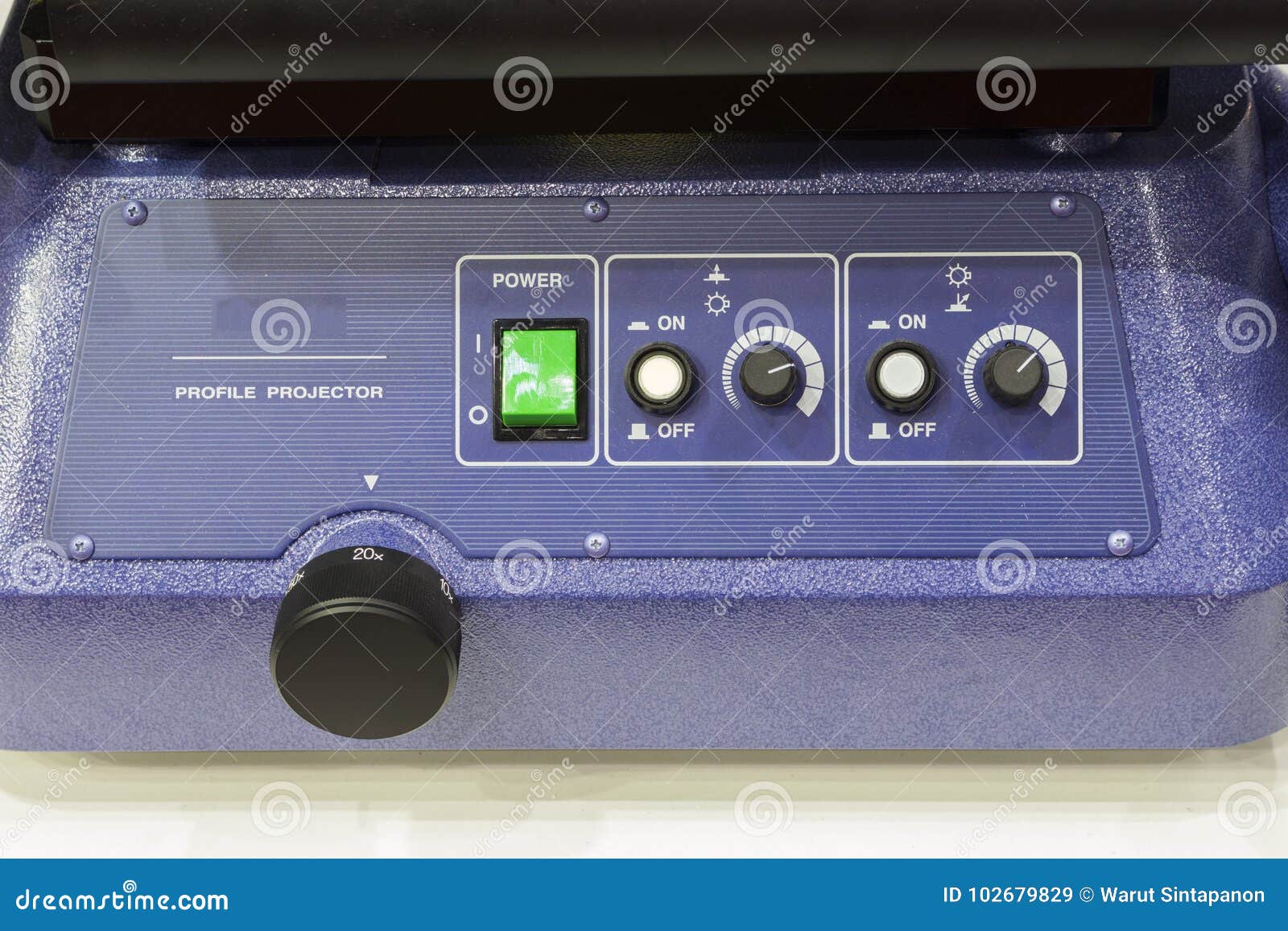 Control Panel of Profile Projector Stock Image - Image of diameter ...