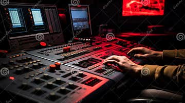 Control Panel for Radar Military Systems Generative Ai Stock ...